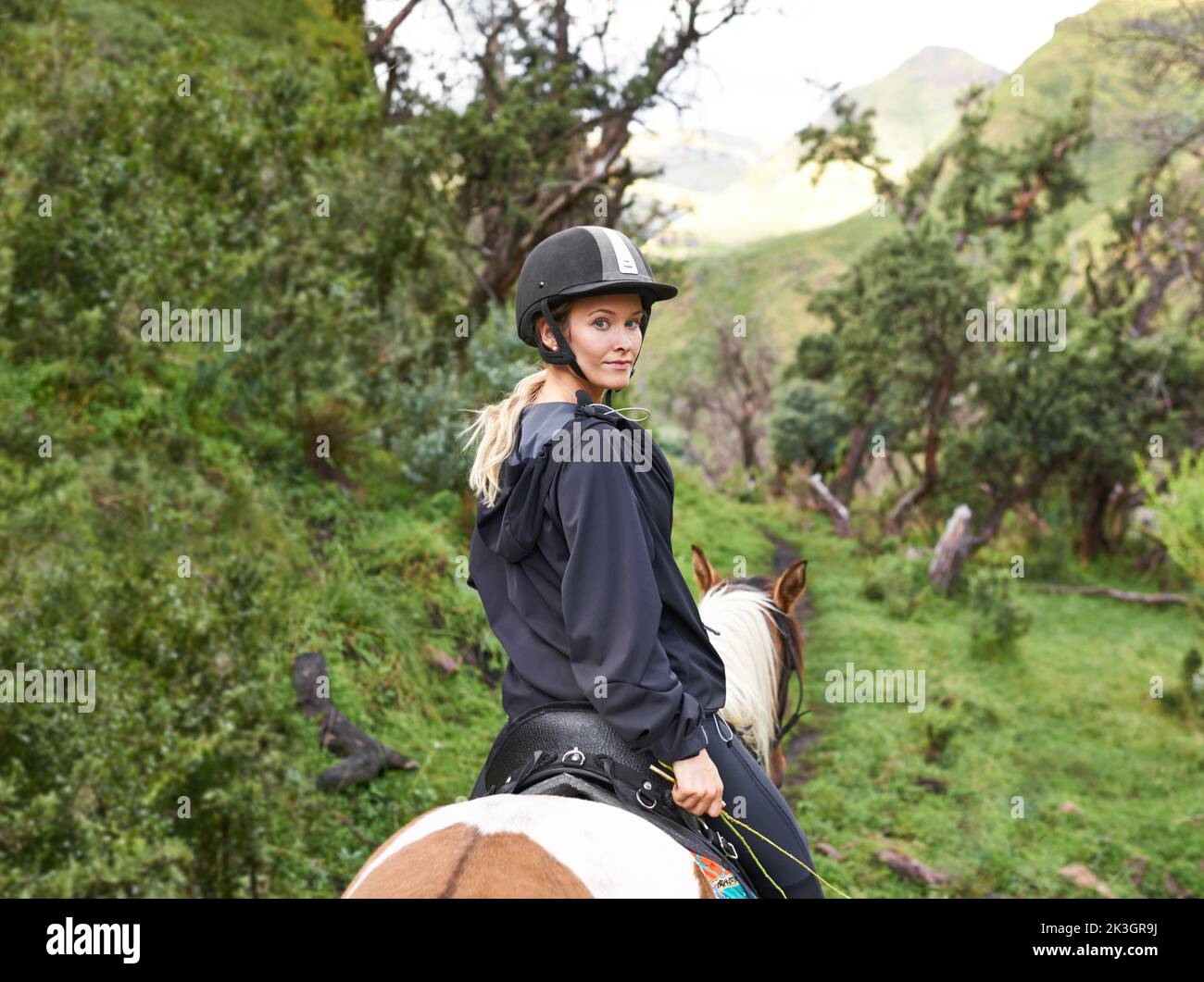Riding horseback lesotho hi-res stock photography and images - Alamy