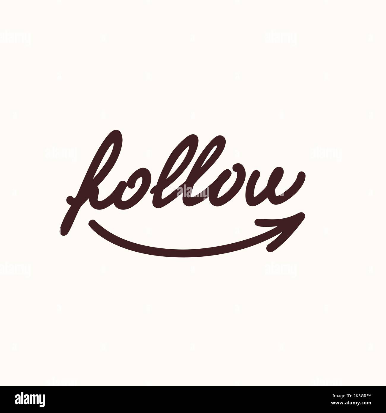 Follow sticker for a social media, making a blog or vlog vector flat ...