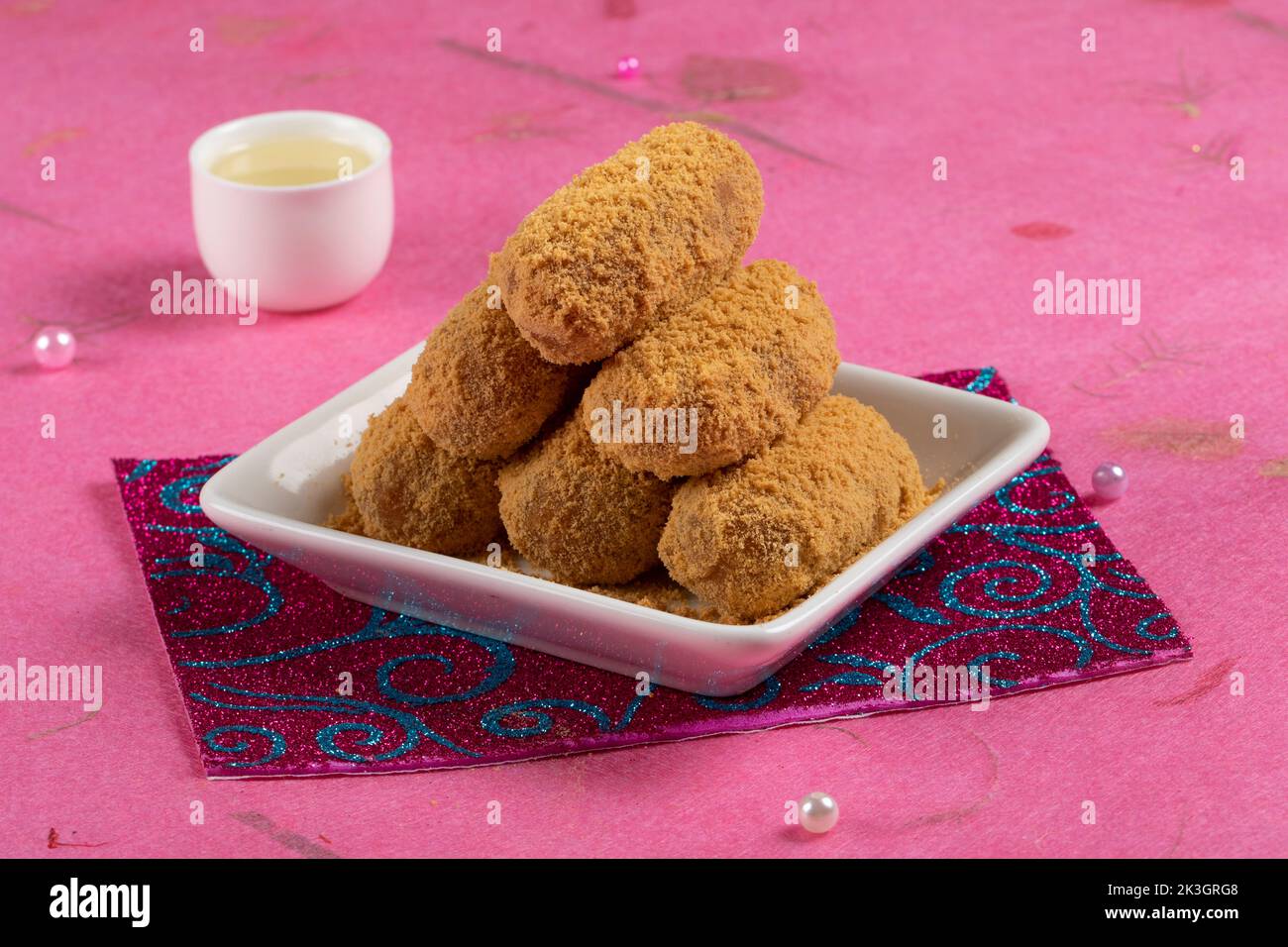 Chomchom tasty Bengali sweet ever everyone like this sweet Stock Photo ...