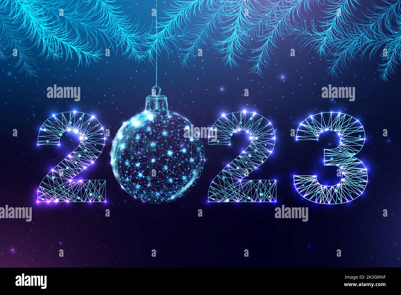 Merry christmas 2023 on background Stock Vector Images - Alamy