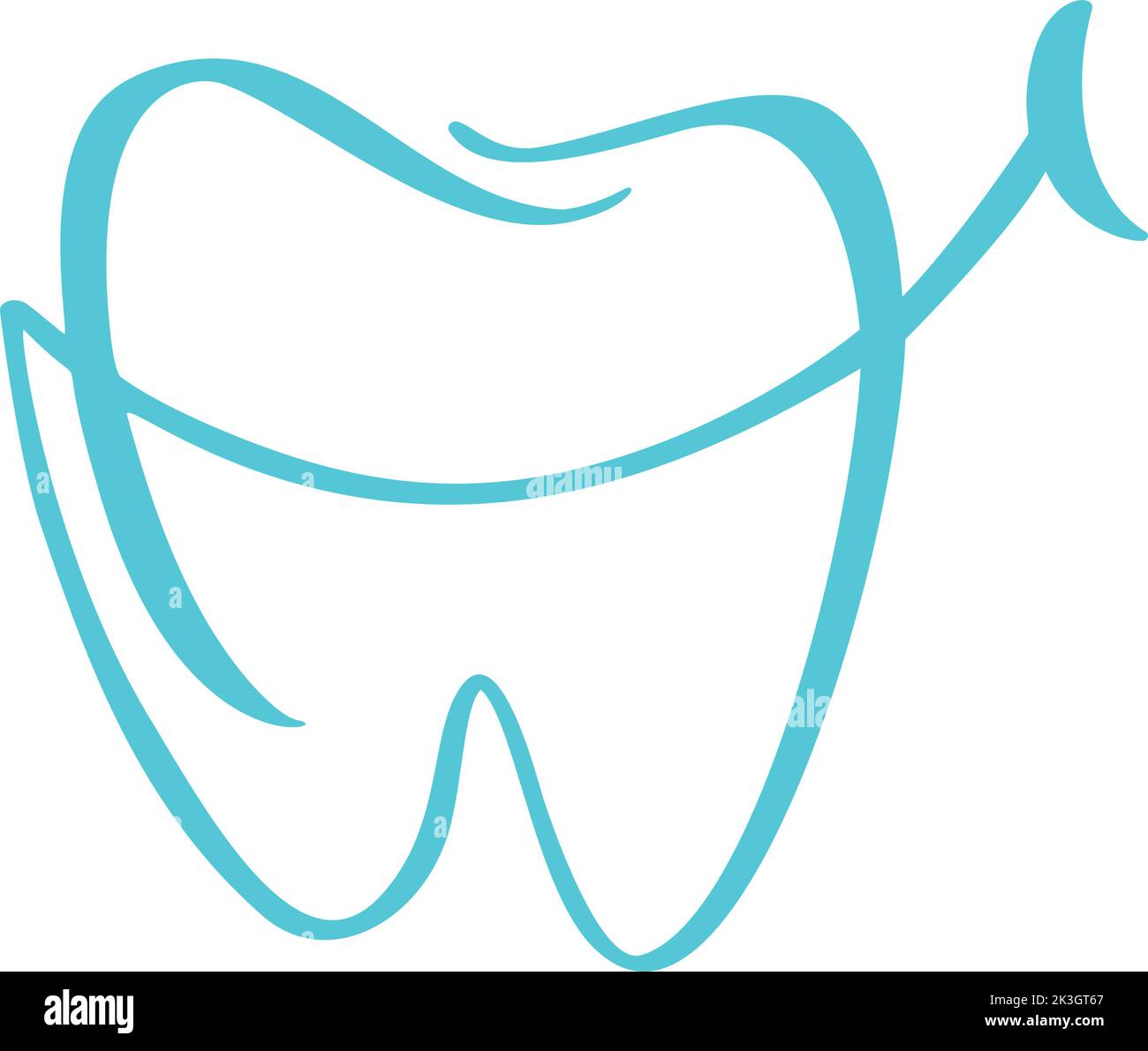 Blue tooth vector logo icon smile. Dentistry symbol. Medical sign ...