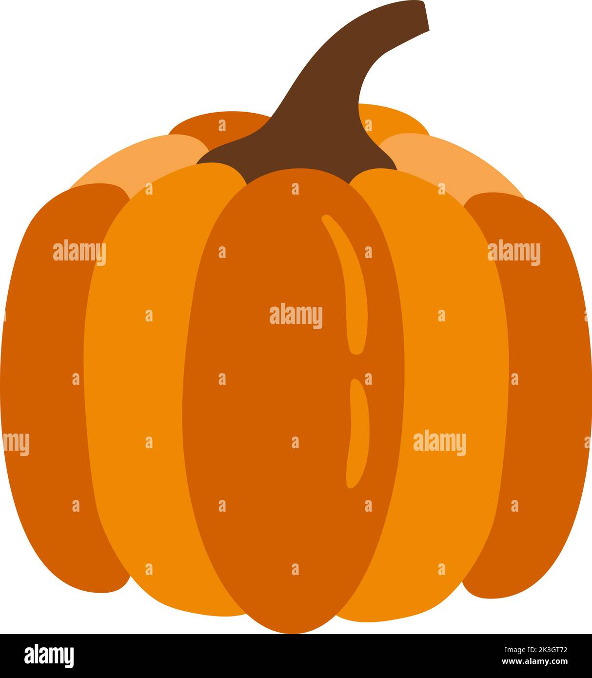 Vector colorful autumn doodle pumpkin for Thanksgiving Day. Vegetable ...