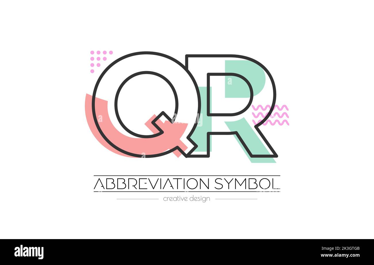 Letters Q and R. Merging of two letters. Initials logo or abbreviation ... Letters Q and R. Merging of two letters. Initials logo or abbreviation ...