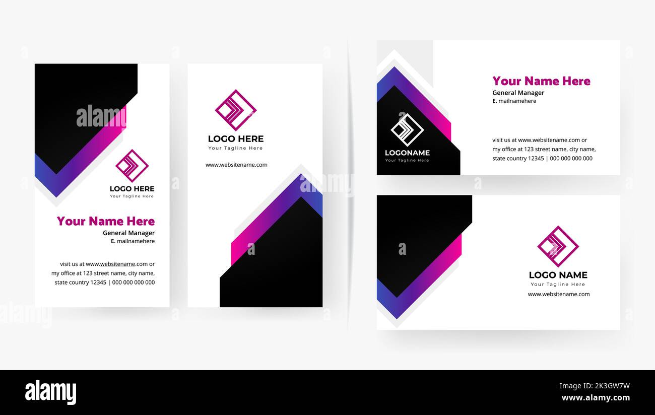 editable content of modern layout design business card for corporate ...