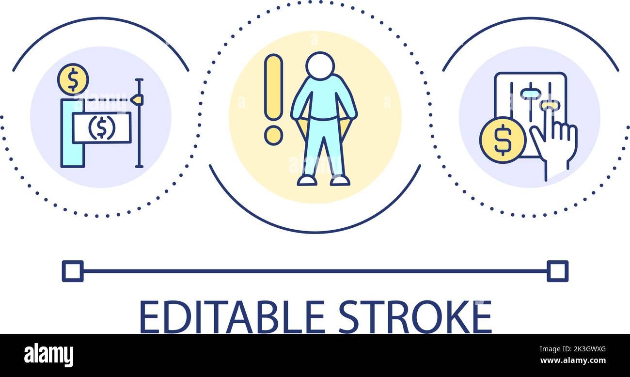 Poverty prevention loop concept icon Stock Vector Image & Art - Alamy