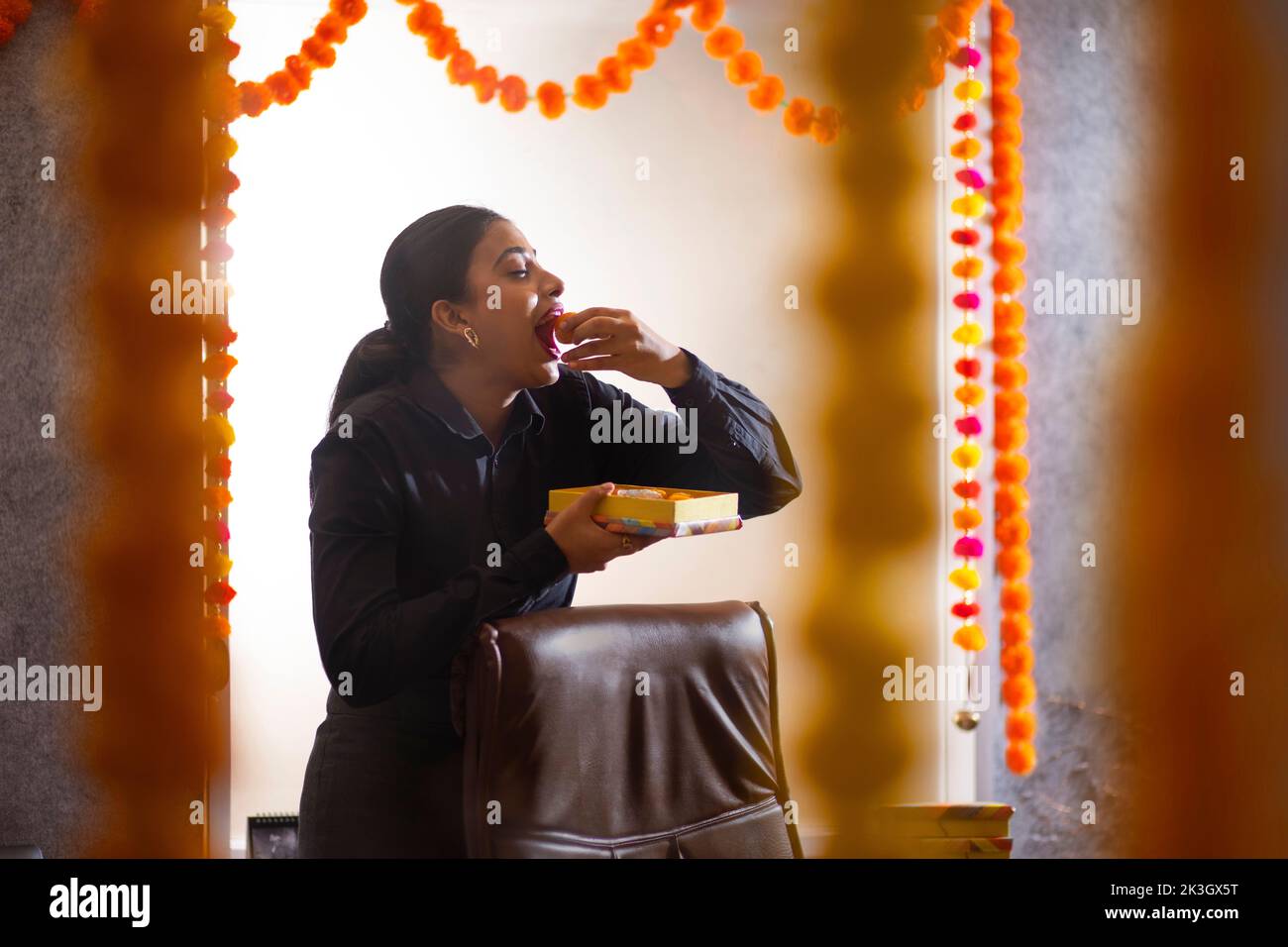 Diwali celebration in office hi-res stock photography and images - Alamy