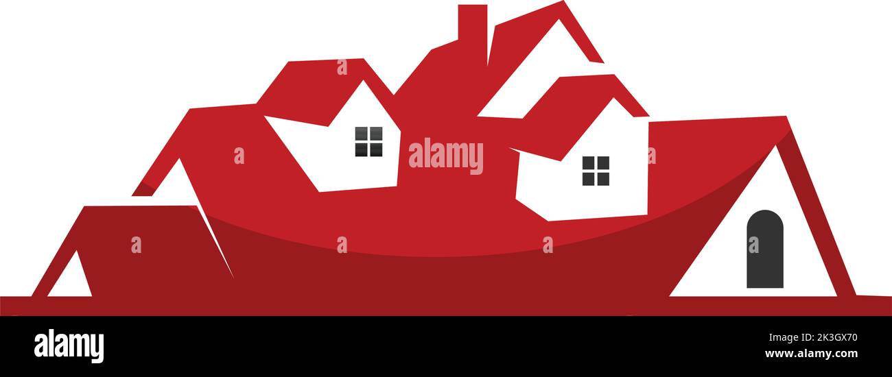 real estate rooftop home logo Stock Vector Image & Art - Alamy