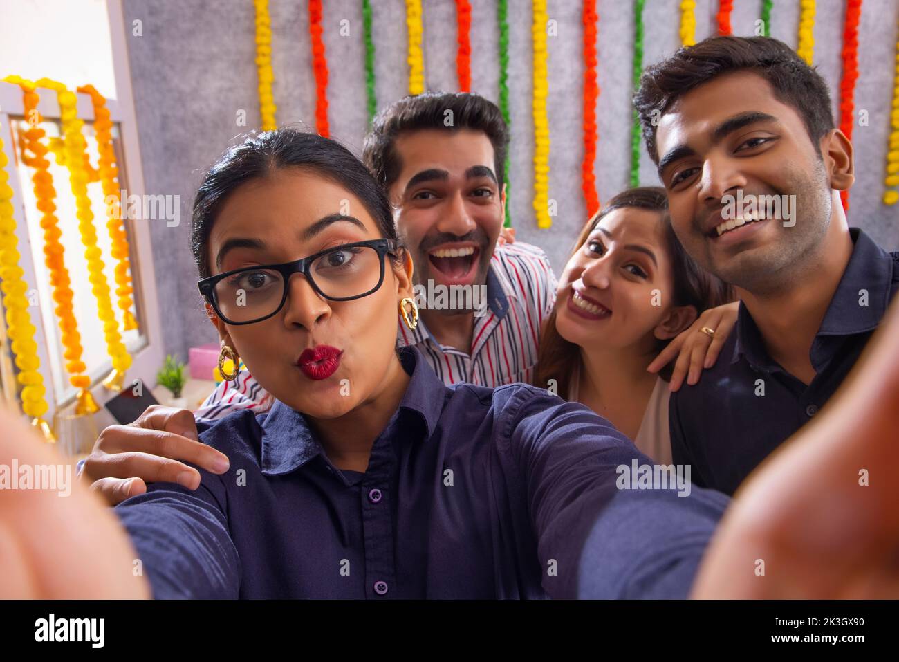 Diwali celebration in office hi-res stock photography and images - Alamy