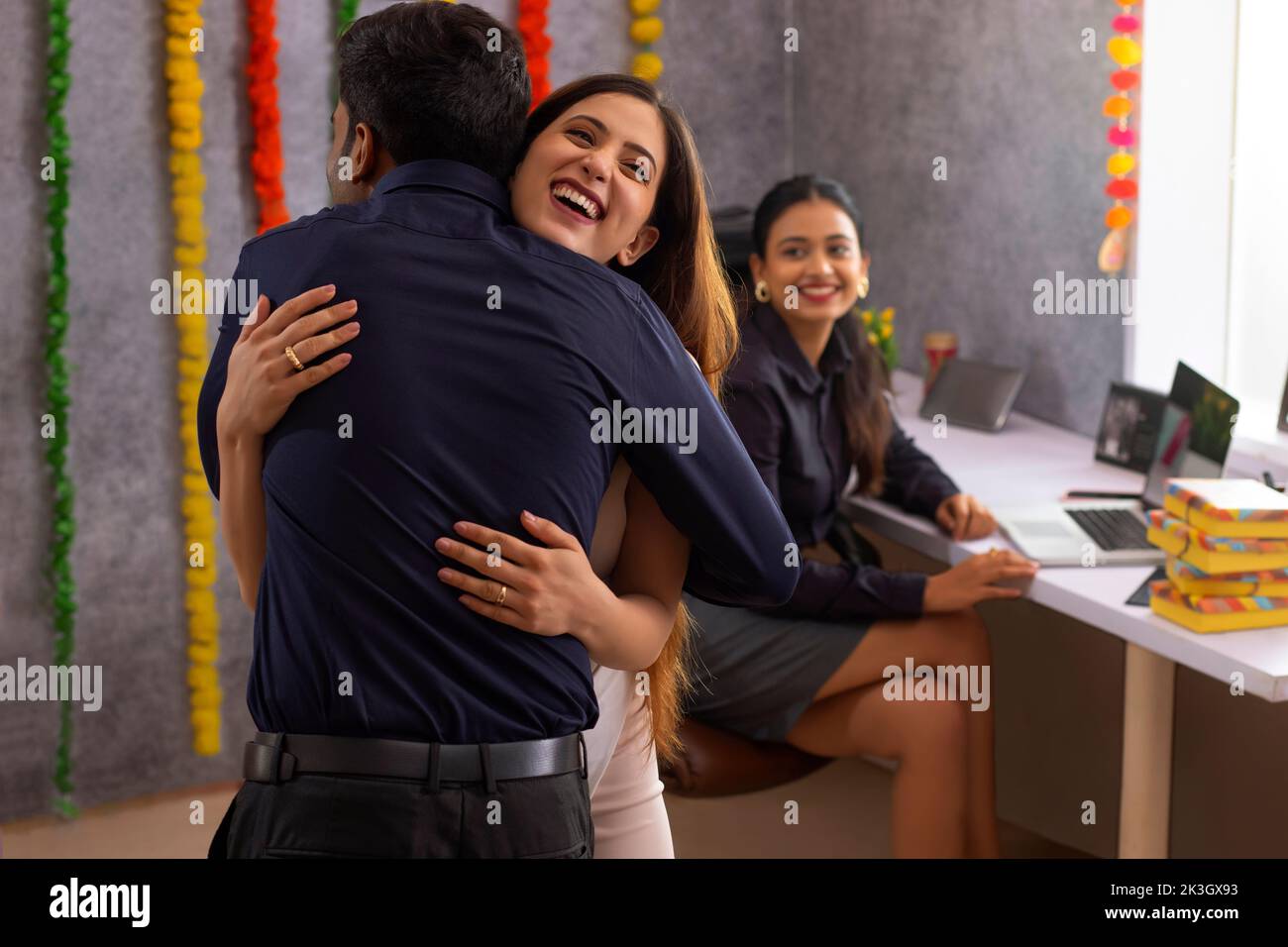 Diwali celebration in office hi-res stock photography and images - Alamy