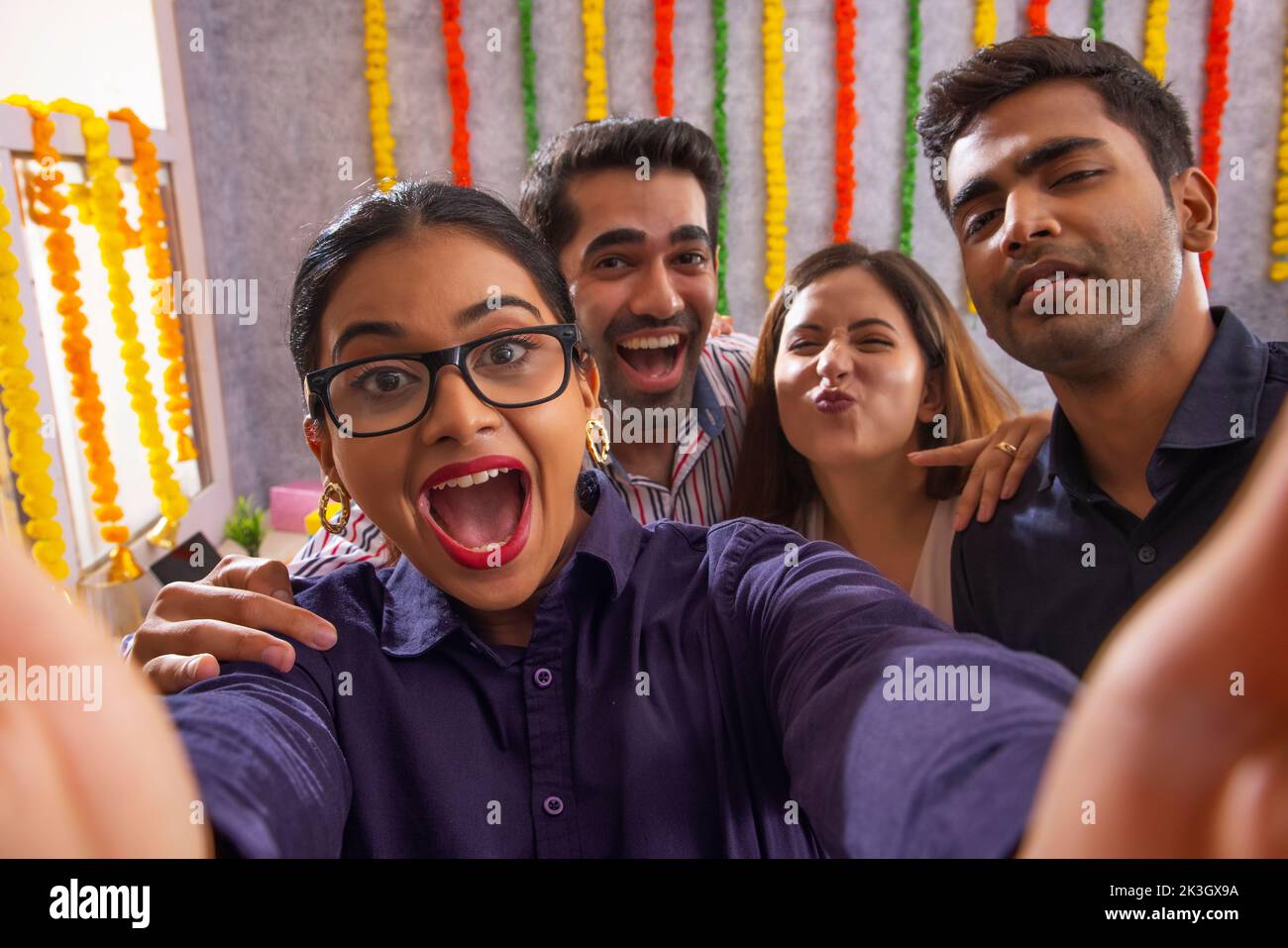 Diwali celebration in office hi-res stock photography and images - Alamy