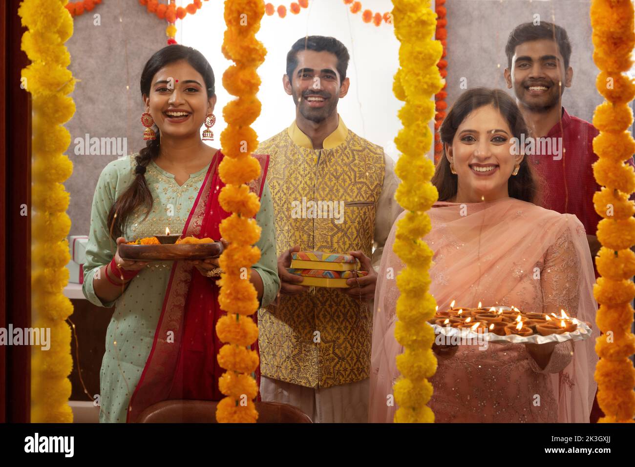 Office colleagues celebrating Diwali together in office Stock Photo - Alamy