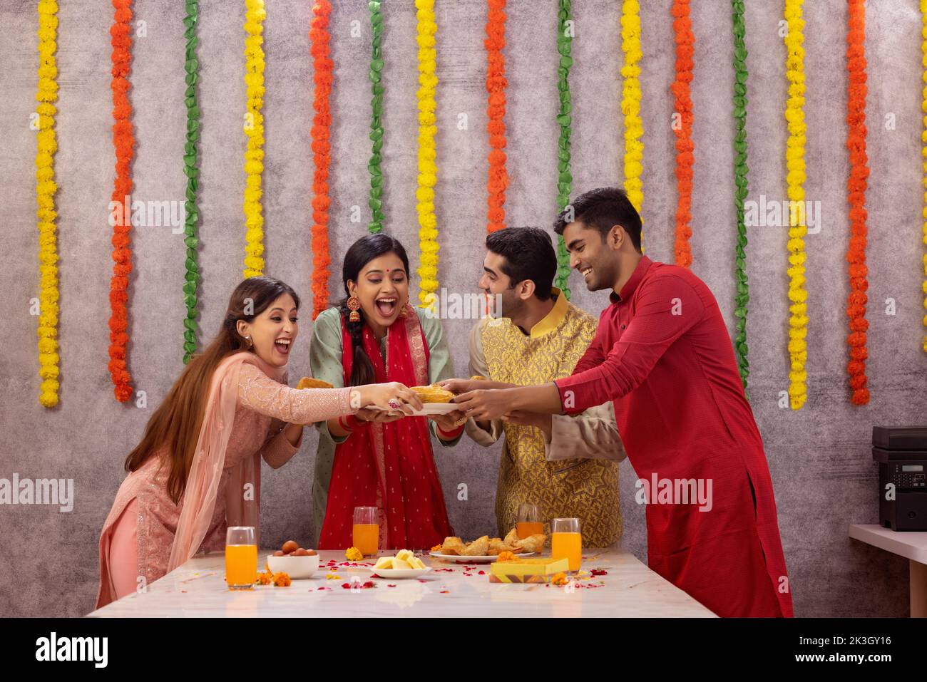 Diwali celebration in office hi-res stock photography and images - Alamy