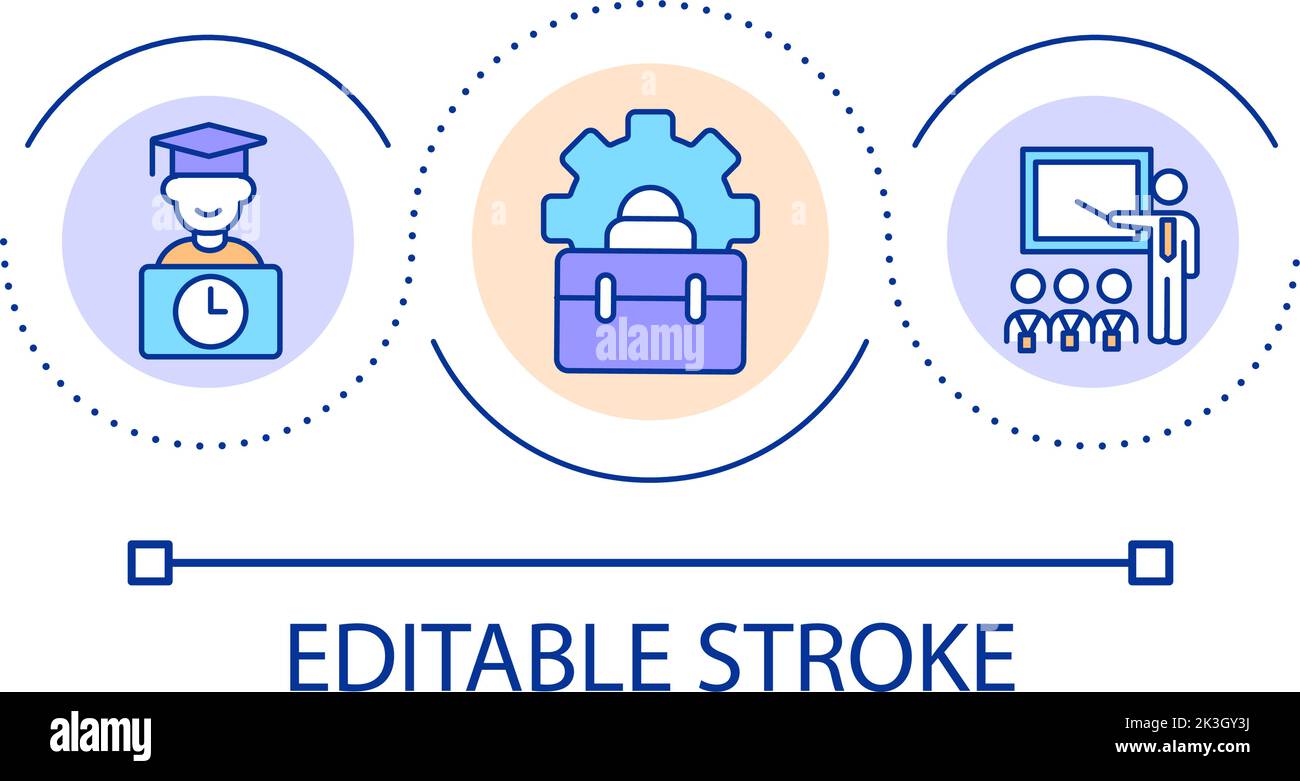 Professional development loop concept icon Stock Vector Image & Art - Alamy