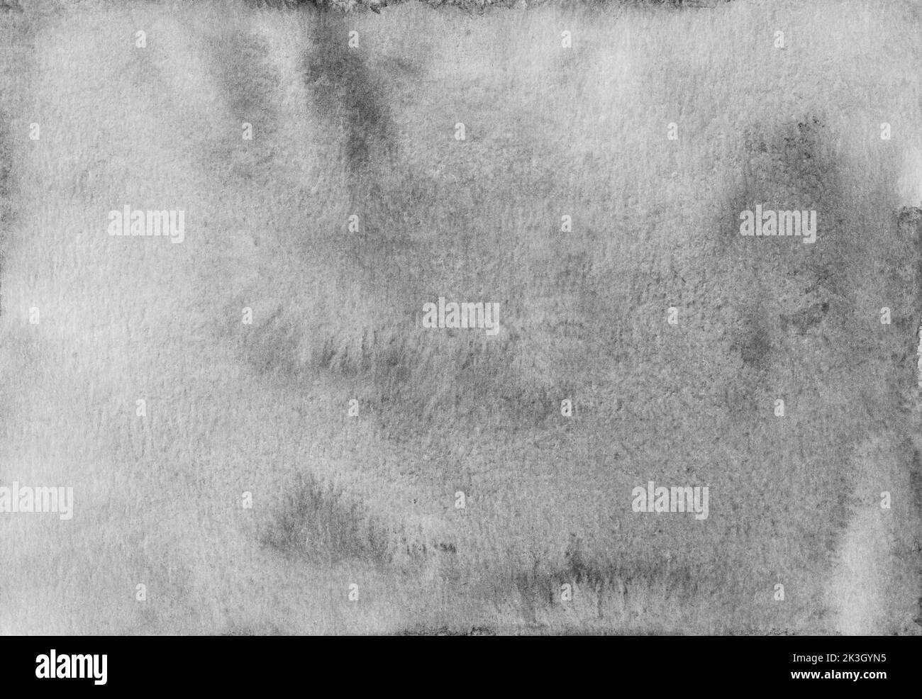 Watercolor calm gray background texture. Aquarelle monochrome stains on ...