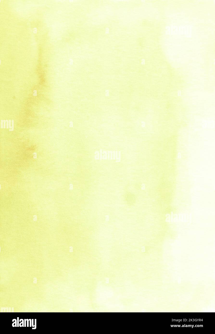 Watercolor yellow lime gradient background hand painted Stock Photo - Alamy
