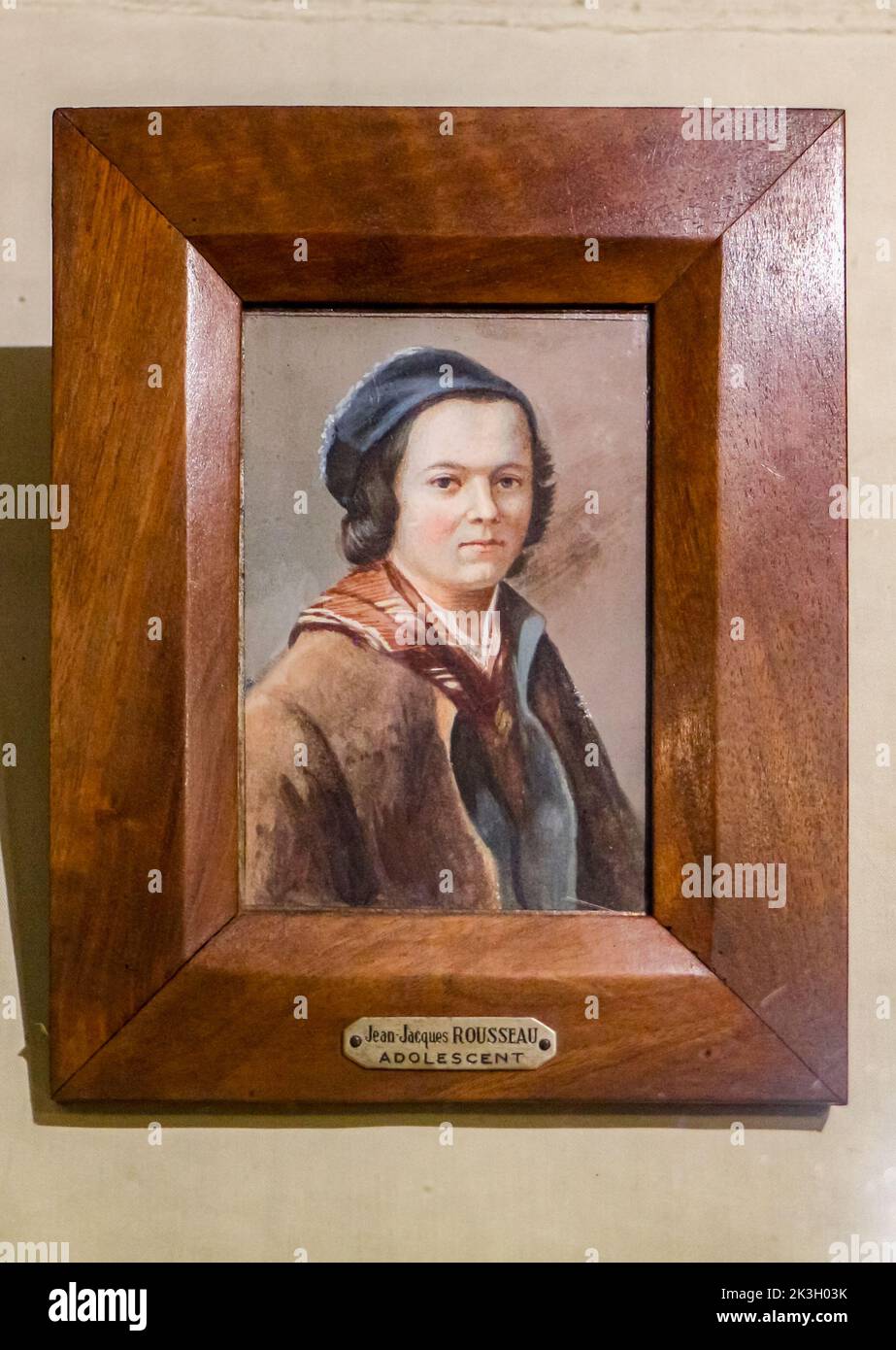 JEAN-JACQUES ROUSSEAU young,portrait Stock Photo - Alamy