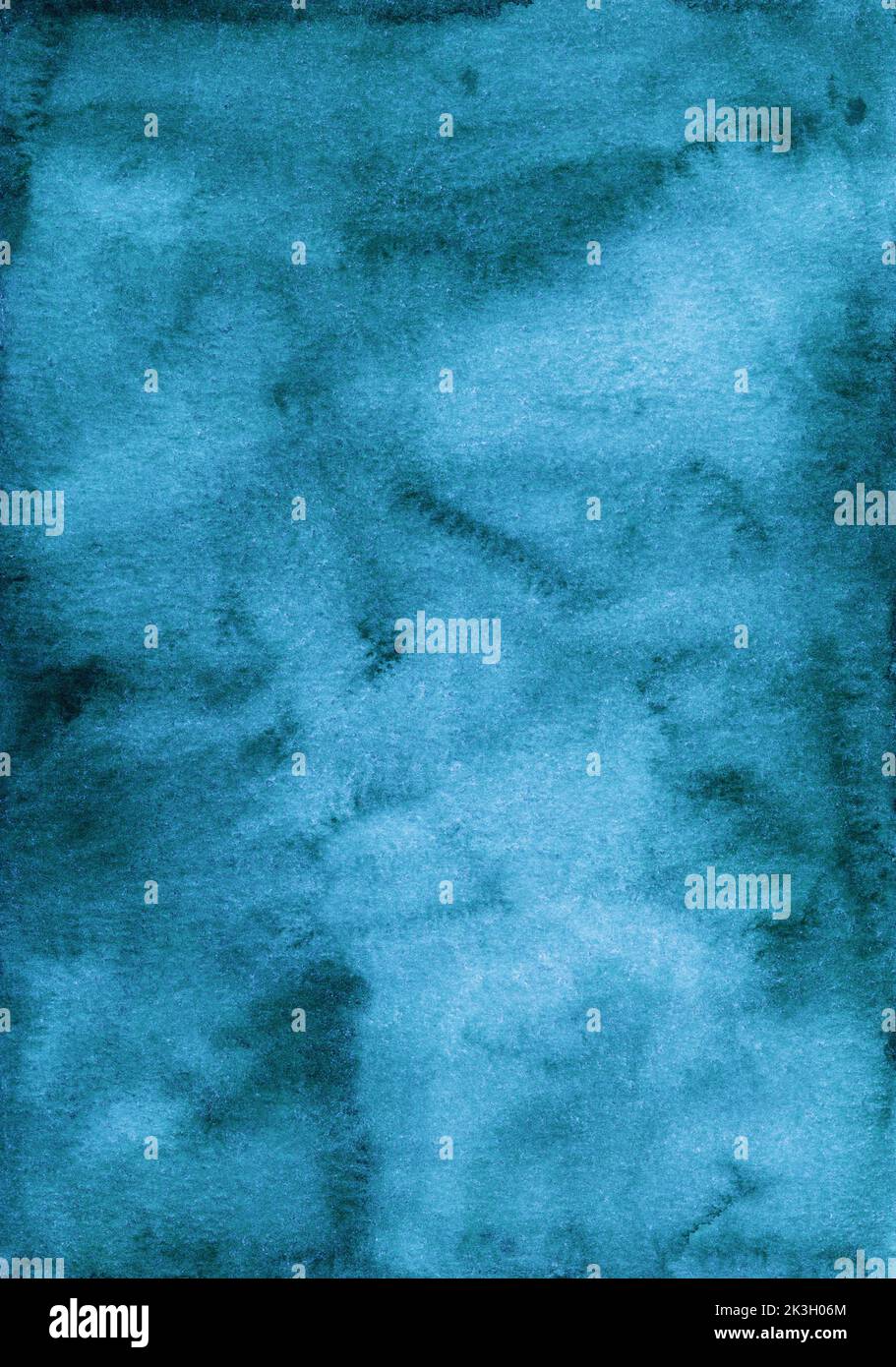Watercolor vintage deep blue background texture. Aquarelle abstract old ...