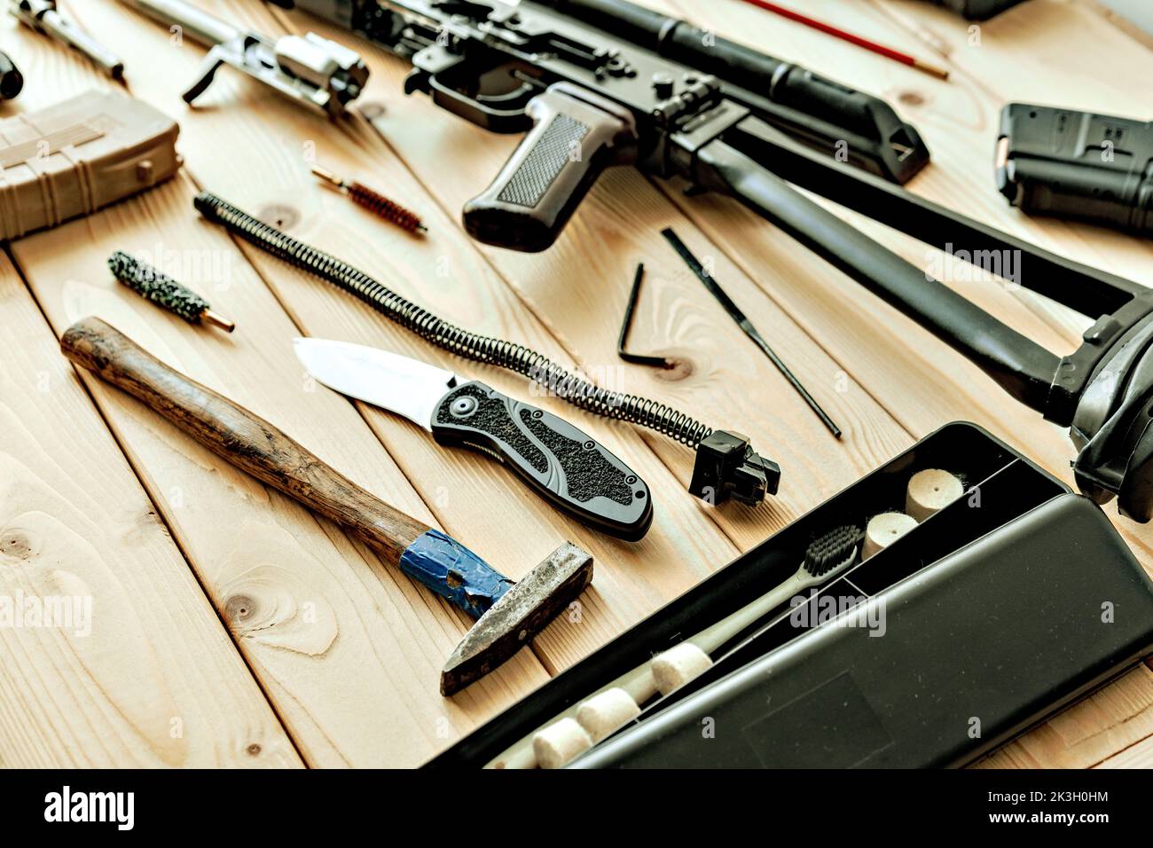 Firearm cleaning tools hi-res stock photography and images - Alamy