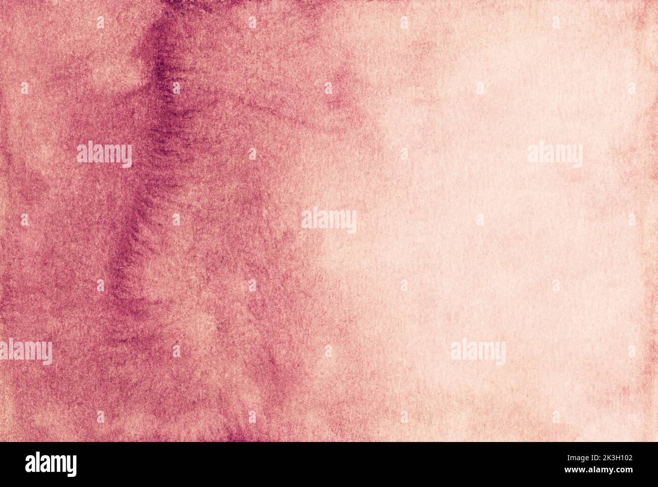 Watercolor light red gradient background texture. Aquarelle abstract ...