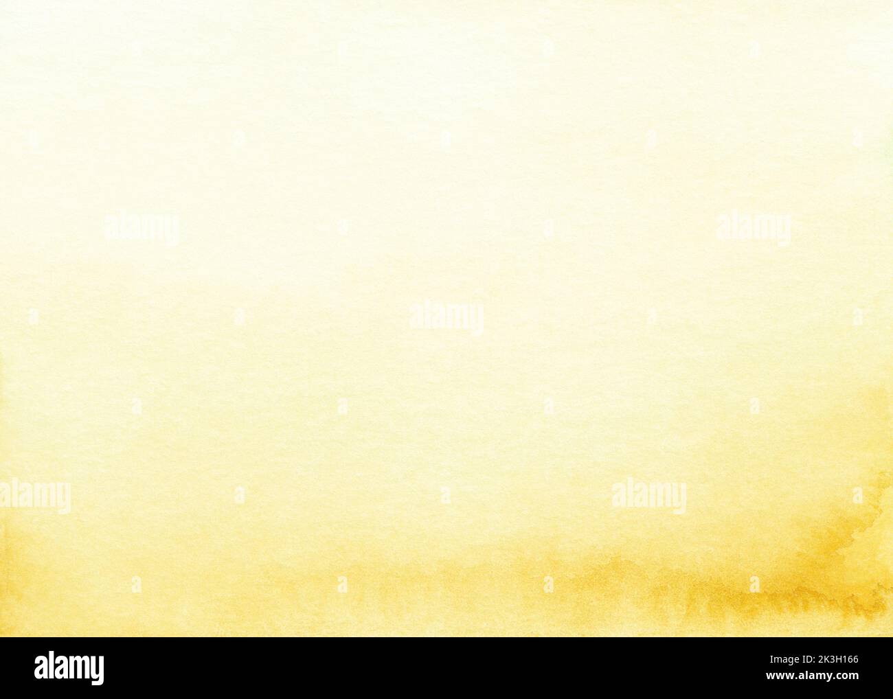 Watercolor light yellow ombre background texture. Aquarelle abstract ...
