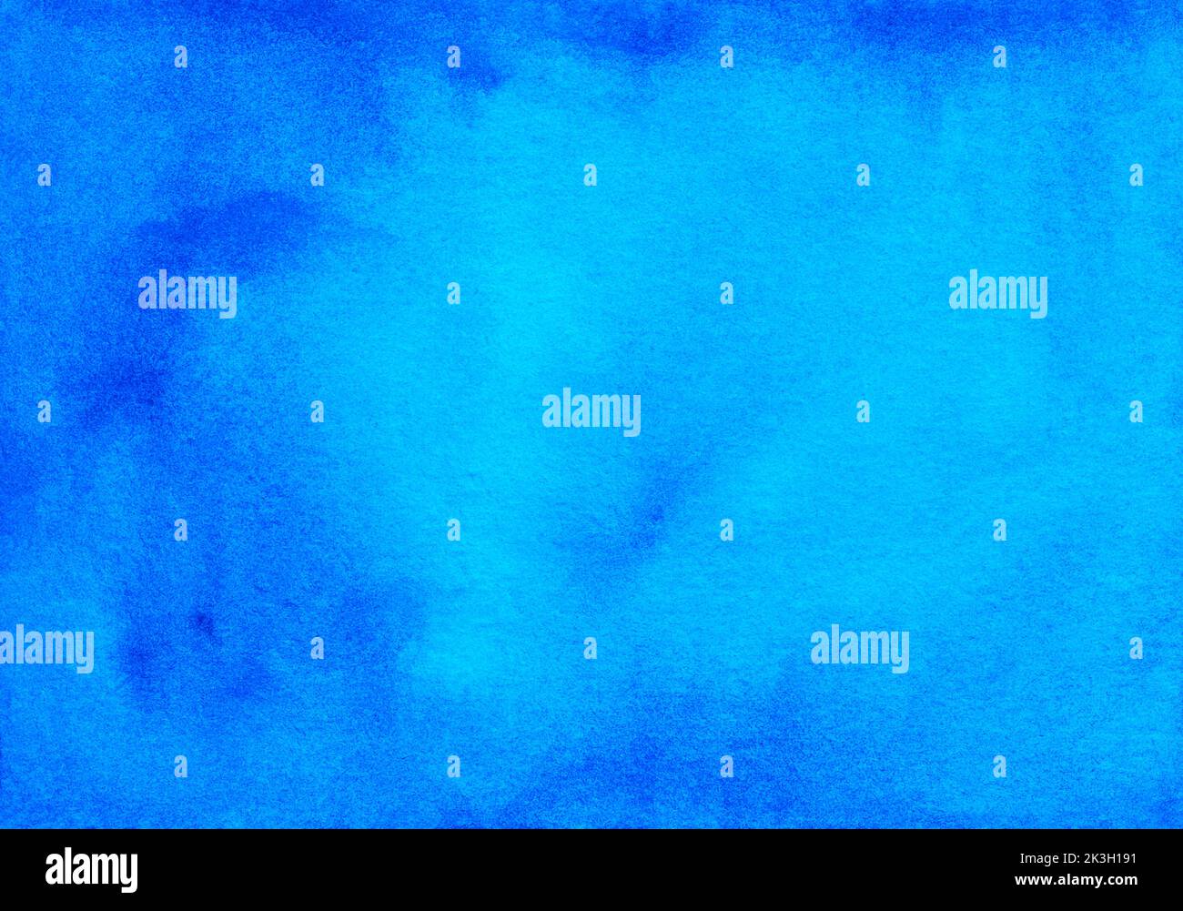 Watercolor deep sky blue background texture. Watercolour abstract ...