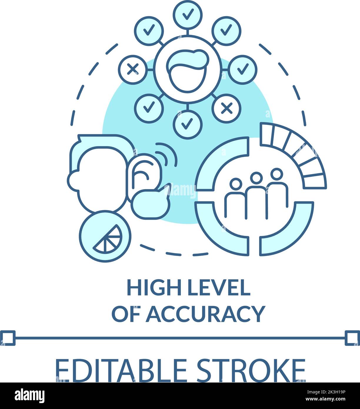 Level of accuracy Stock Vector Images - Alamy