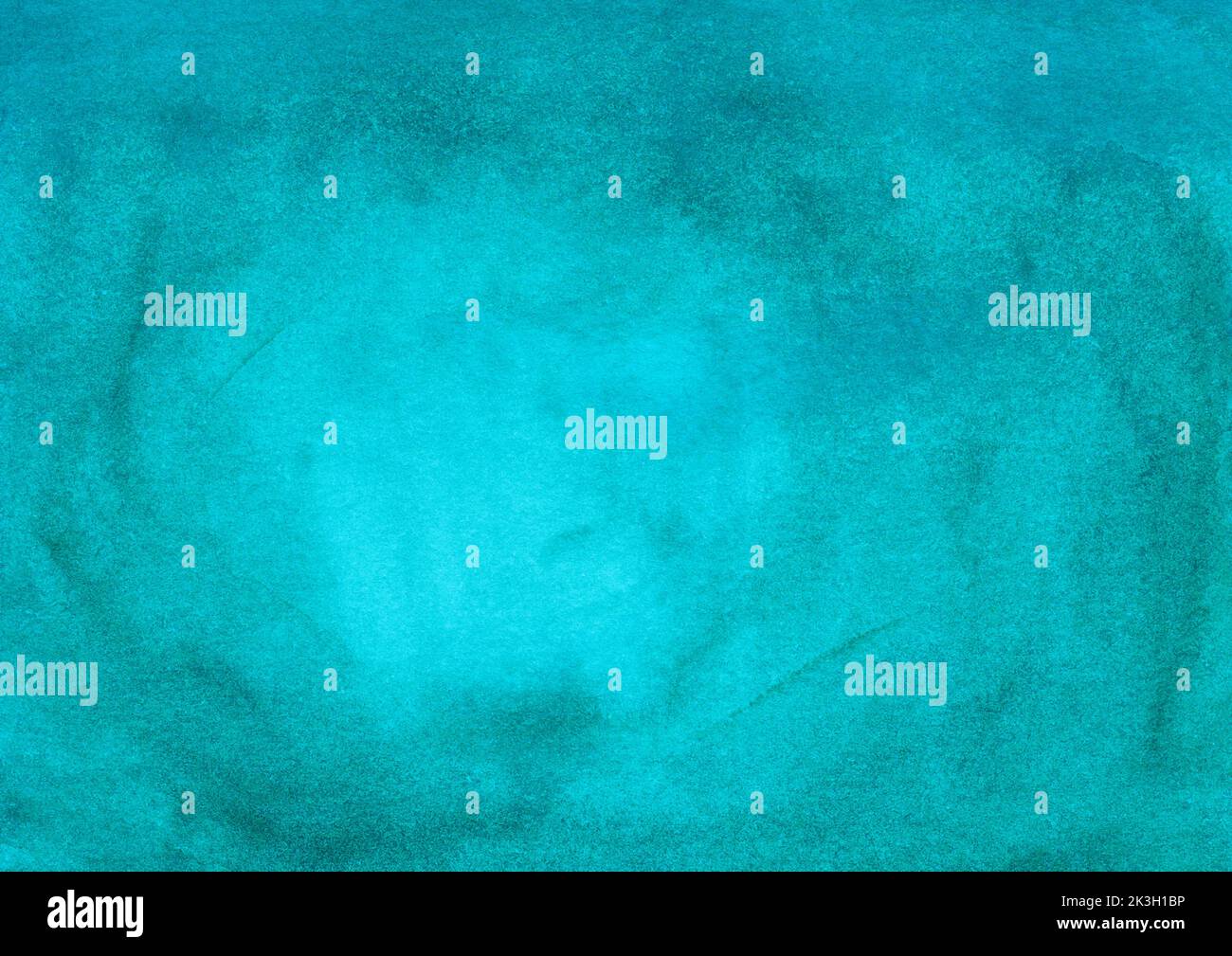 Watercolor deep turquoise blue gradient background with space for text ...