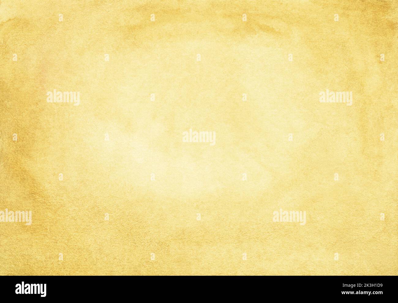 Watercolor yellow background with space for text. Golden color backdrop ...