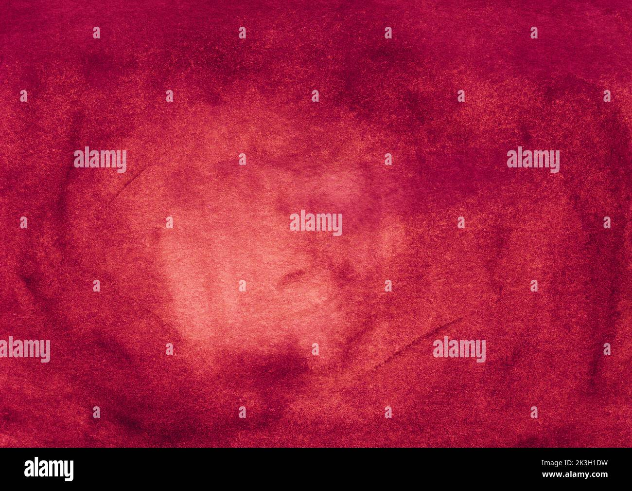 Watercolor ruby color background with space for text. Red-pink backdrop ...