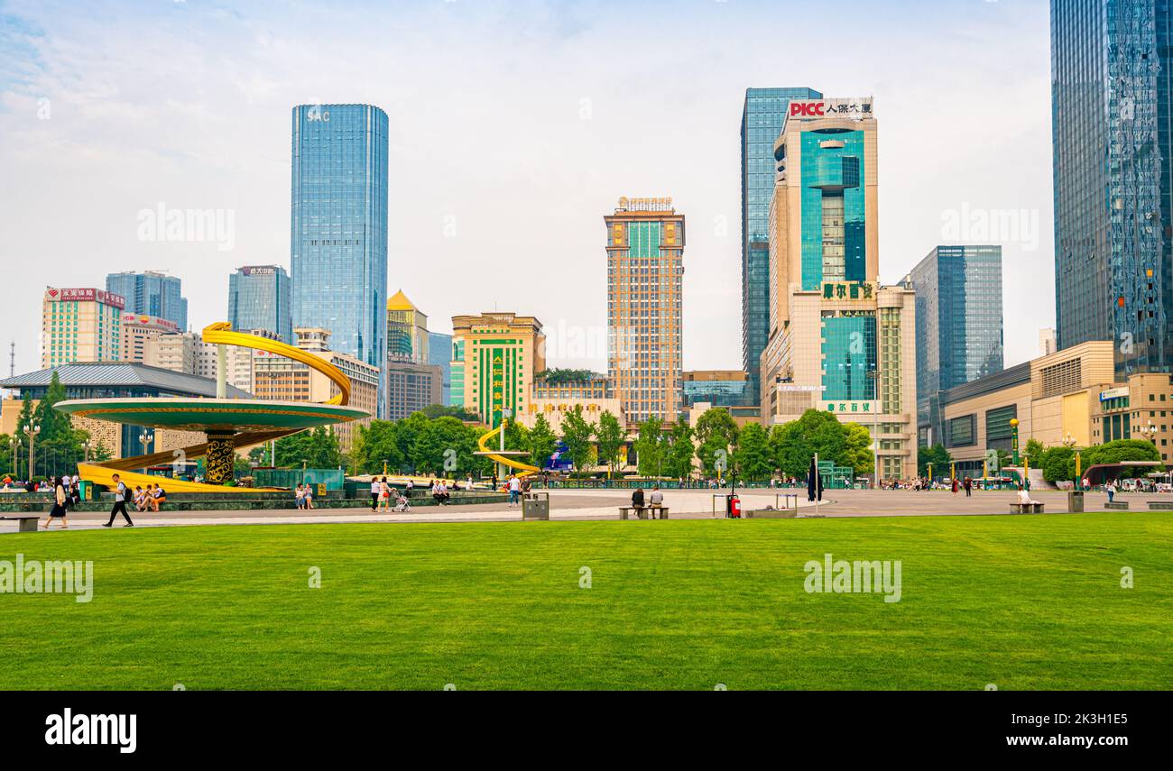 Tianfu Square, Chengdu, Sichuan, China Stock Photo - Alamy