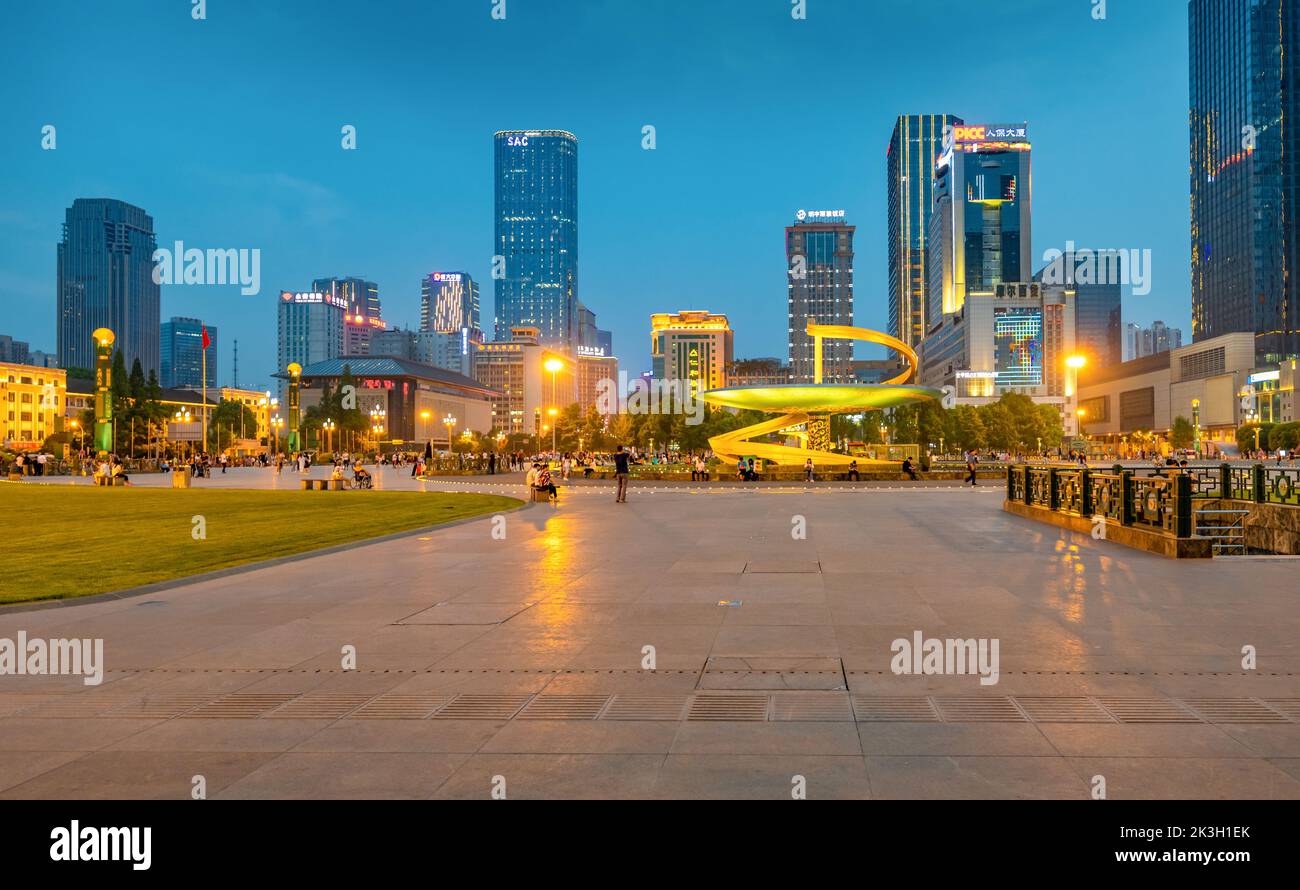 Tianfu Square, Chengdu, Sichuan, China Stock Photo - Alamy