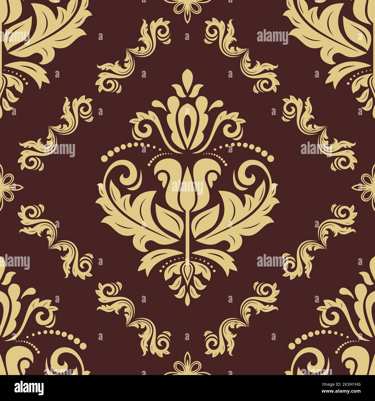 Classic seamless vector pattern. Damask orient ornament. Classic ...