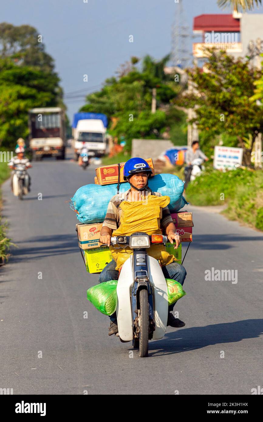 Motorbike riders on rural road hi-res stock photography and images - Alamy
