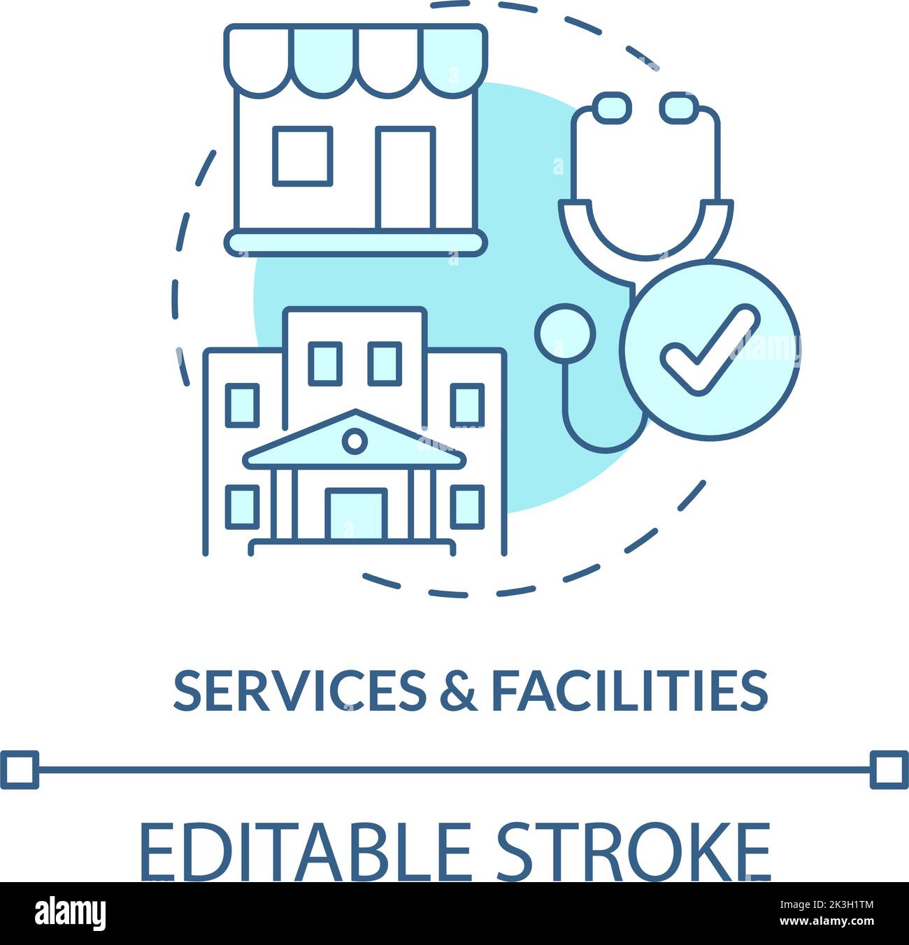 Services and facilities turquoise concept icon Stock Vector Image & Art ... Services and facilities turquoise concept icon Stock Vector Image & Art ...