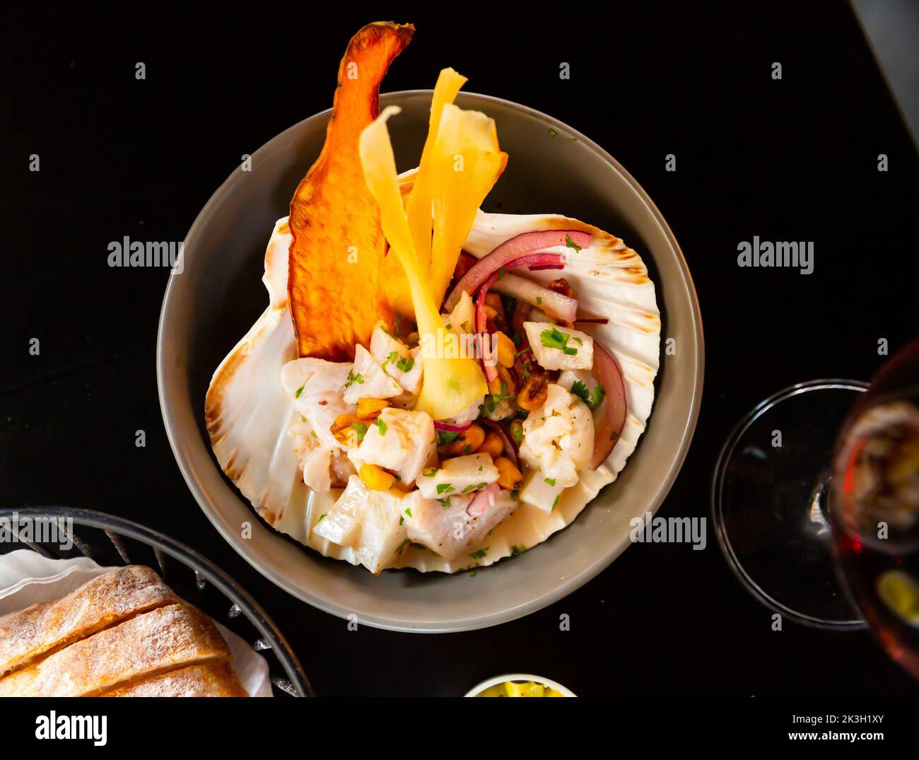 Seafood ceviche, typical dish from Peru Stock Photo - Alamy