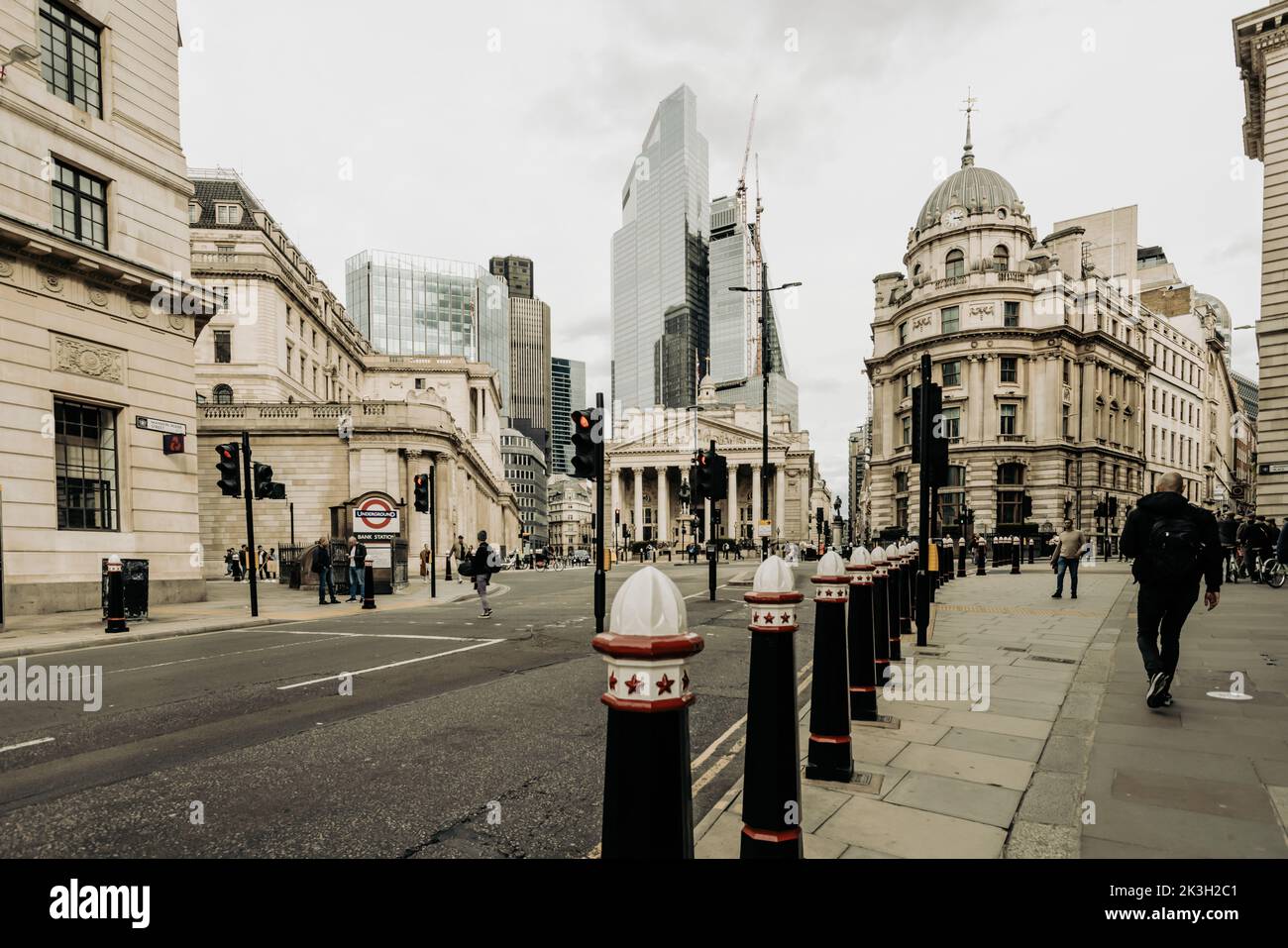 London Bank of England and Royal Exchange Stock Photo - Alamy