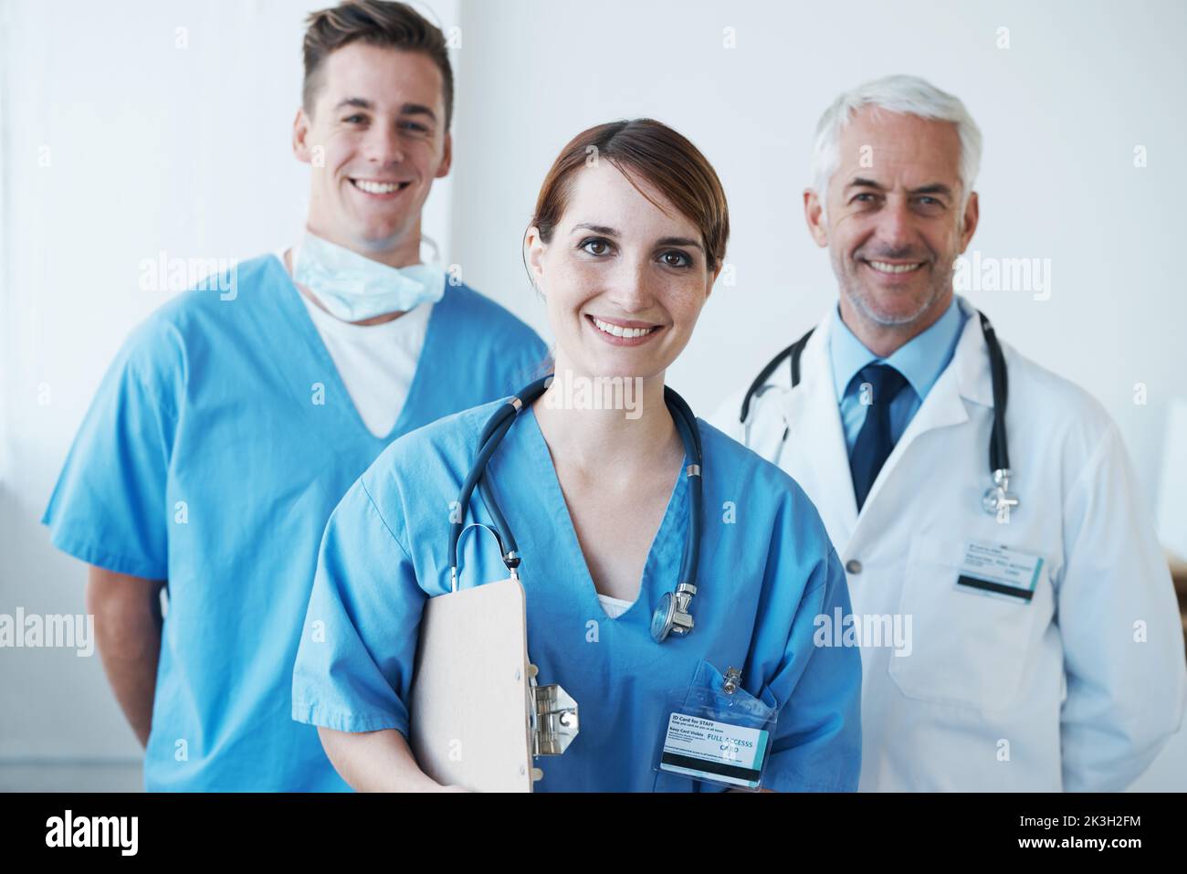 We are confident medical professionals. Portrait of three medical ...