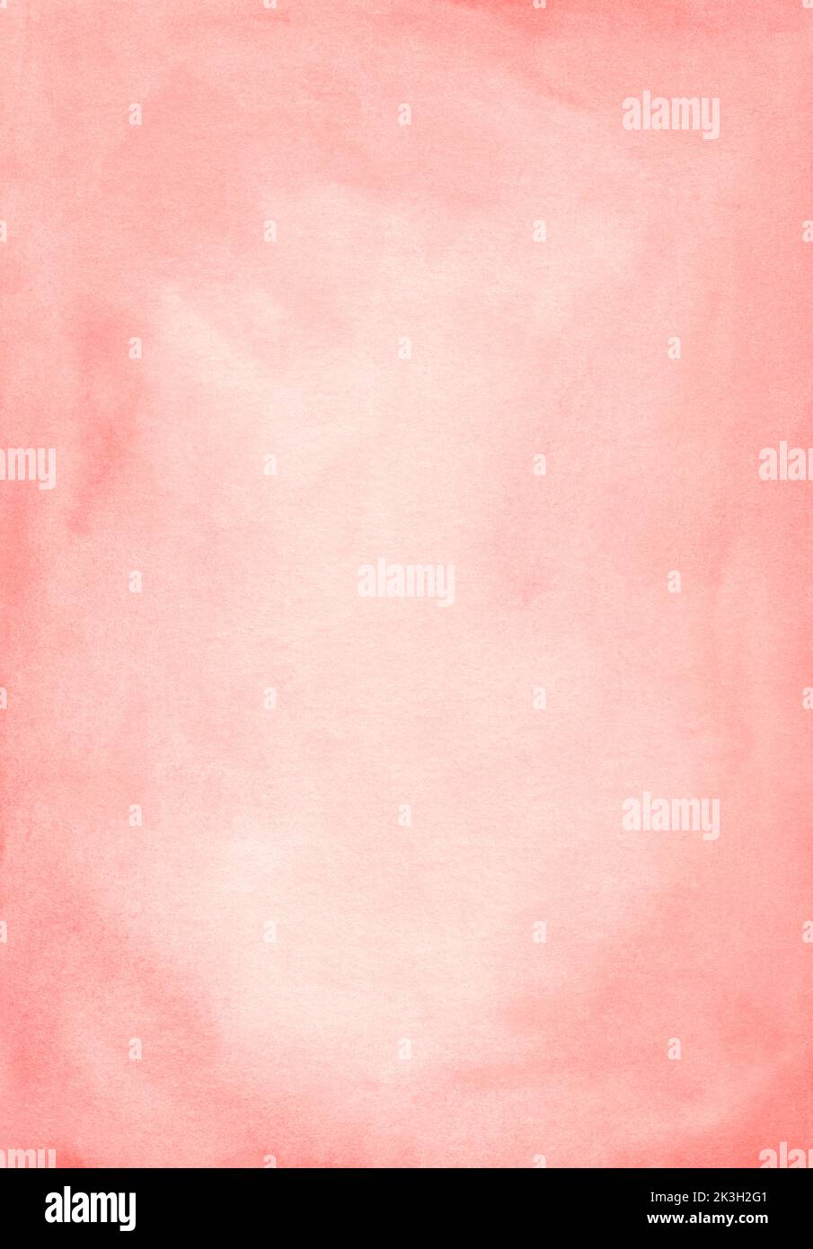 Watercolor coral and pink background painting with space for text Stock ...