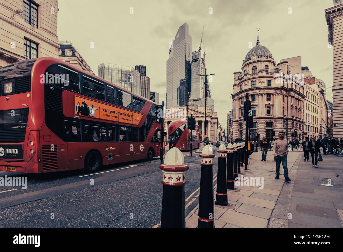London Bank of England and Royal Exchange Stock Photo - Alamy