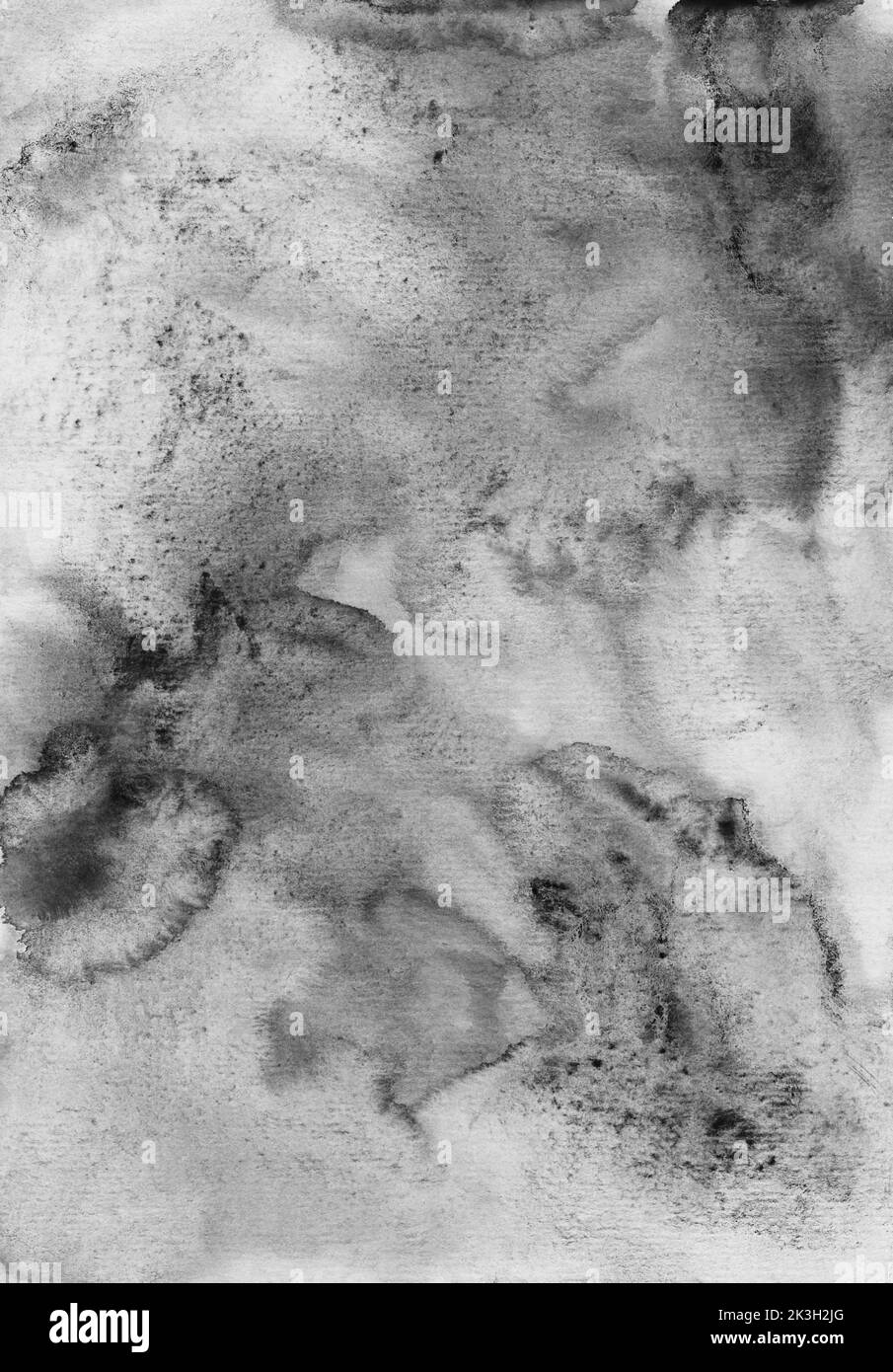 Watercolor liquid black and white background texture Stock Photo - Alamy