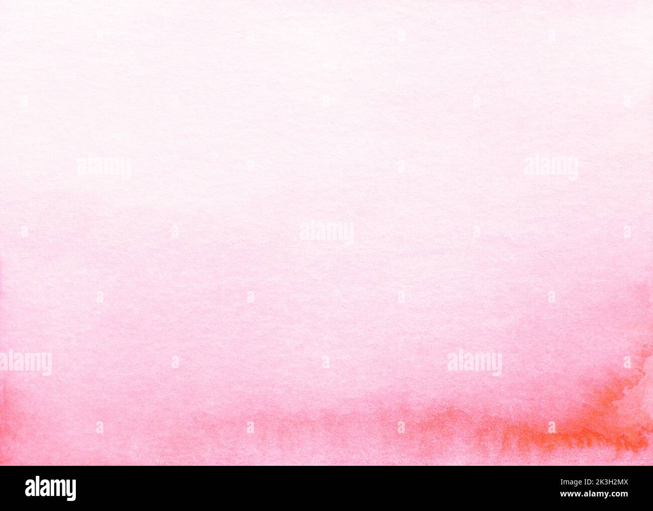 Watercolor light coral and white gradient background painting Stock ...