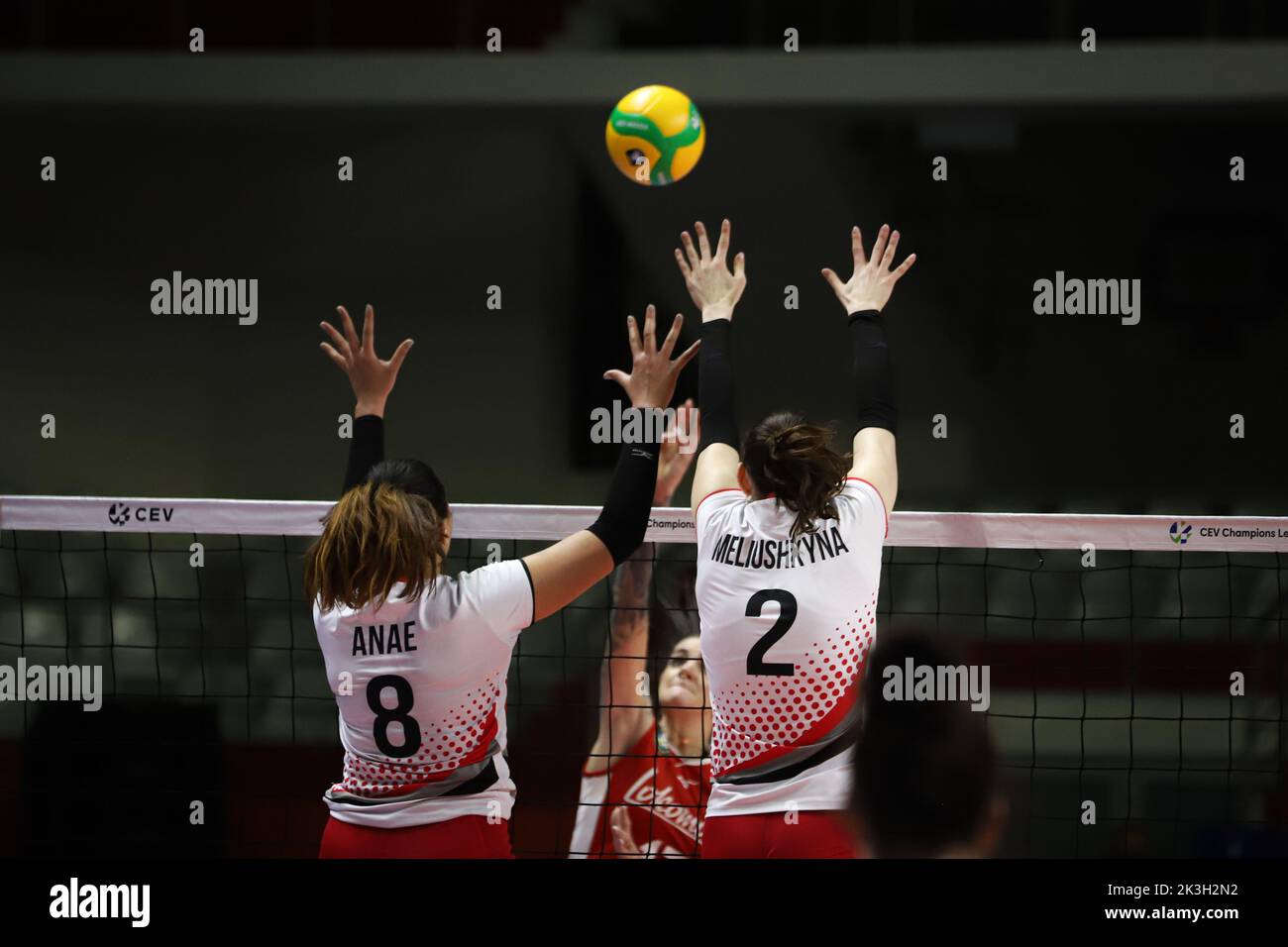ISTANBUL, TURKEY - FEBRUARY 03, 2022: Adora Anae and Diana Meliushkyna ...