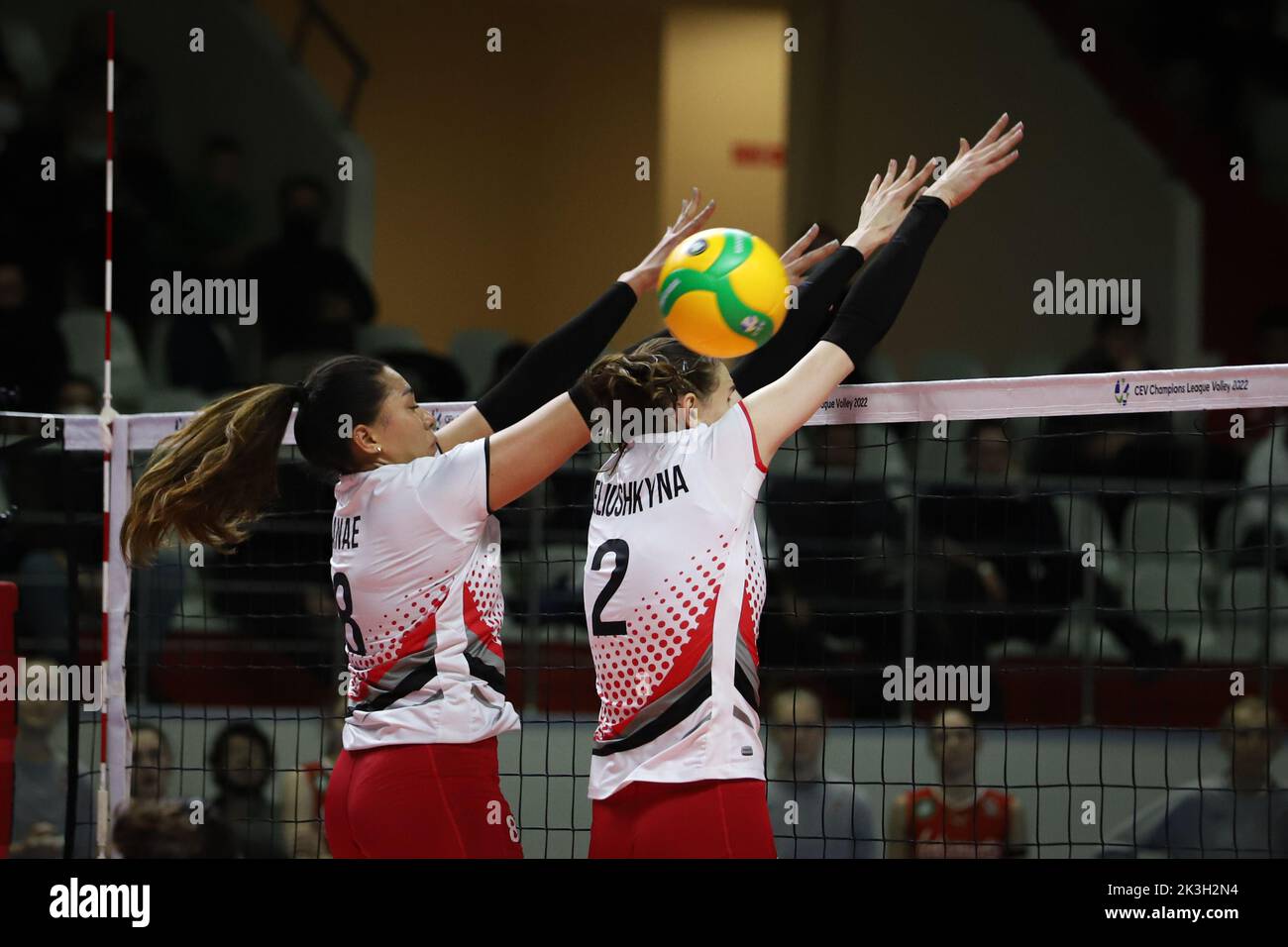 ISTANBUL, TURKEY - FEBRUARY 03, 2022: Adora Anae and Diana Meliushkyna ...