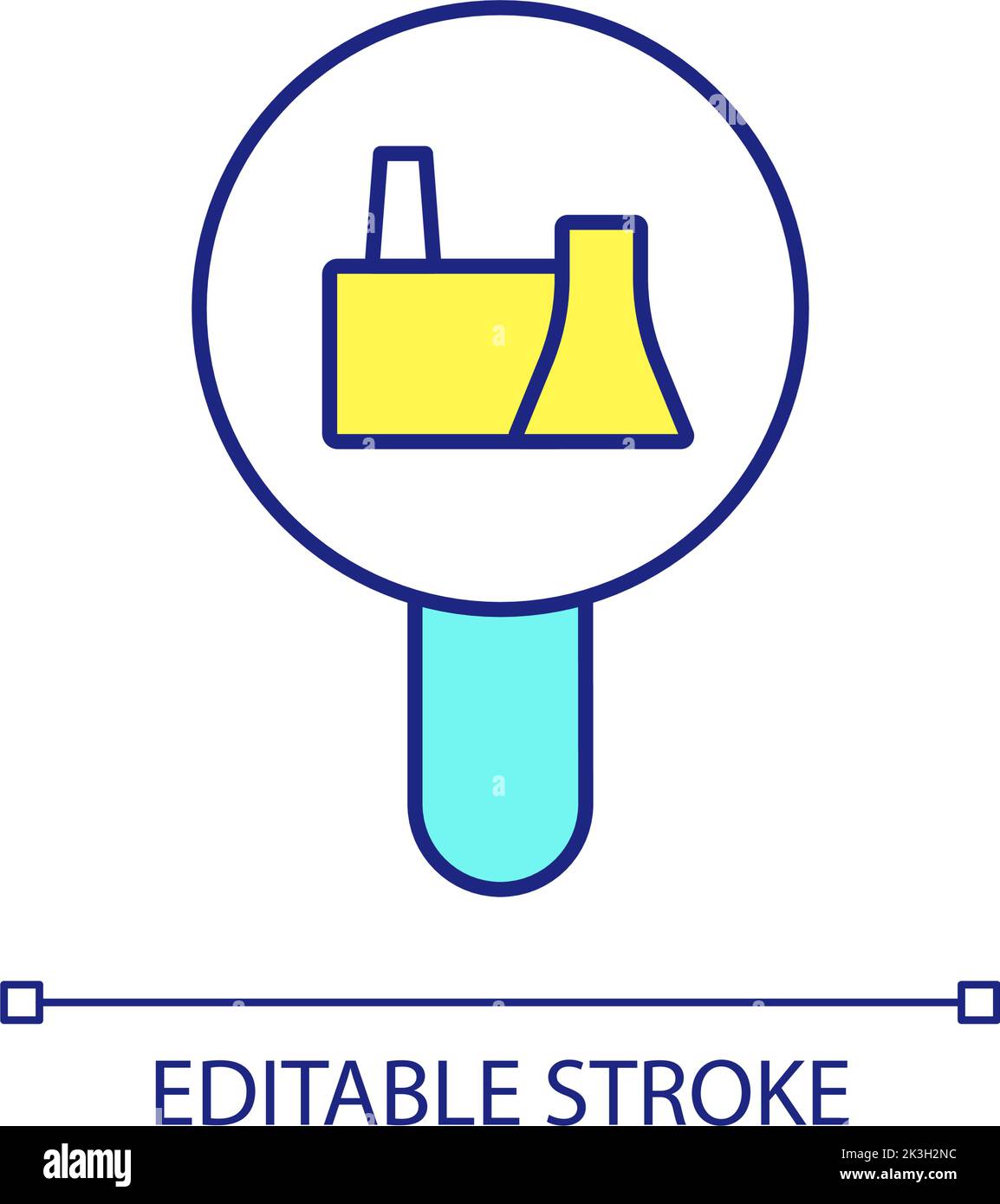 Manufacture inspection RGB color icon Stock Vector Image & Art - Alamy