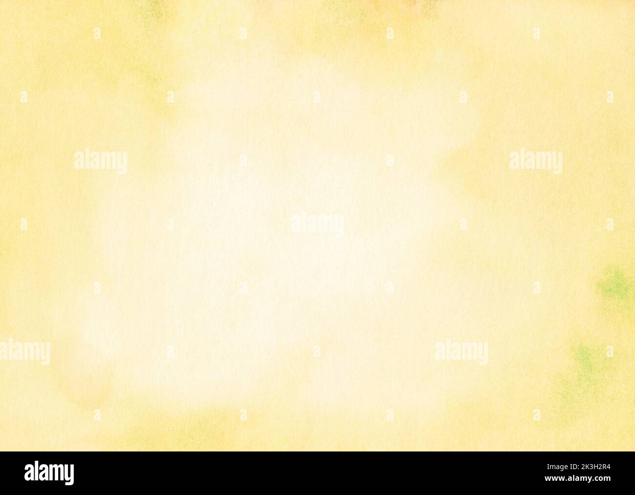 Watercolor light yellow background texture with space for text Stock ...