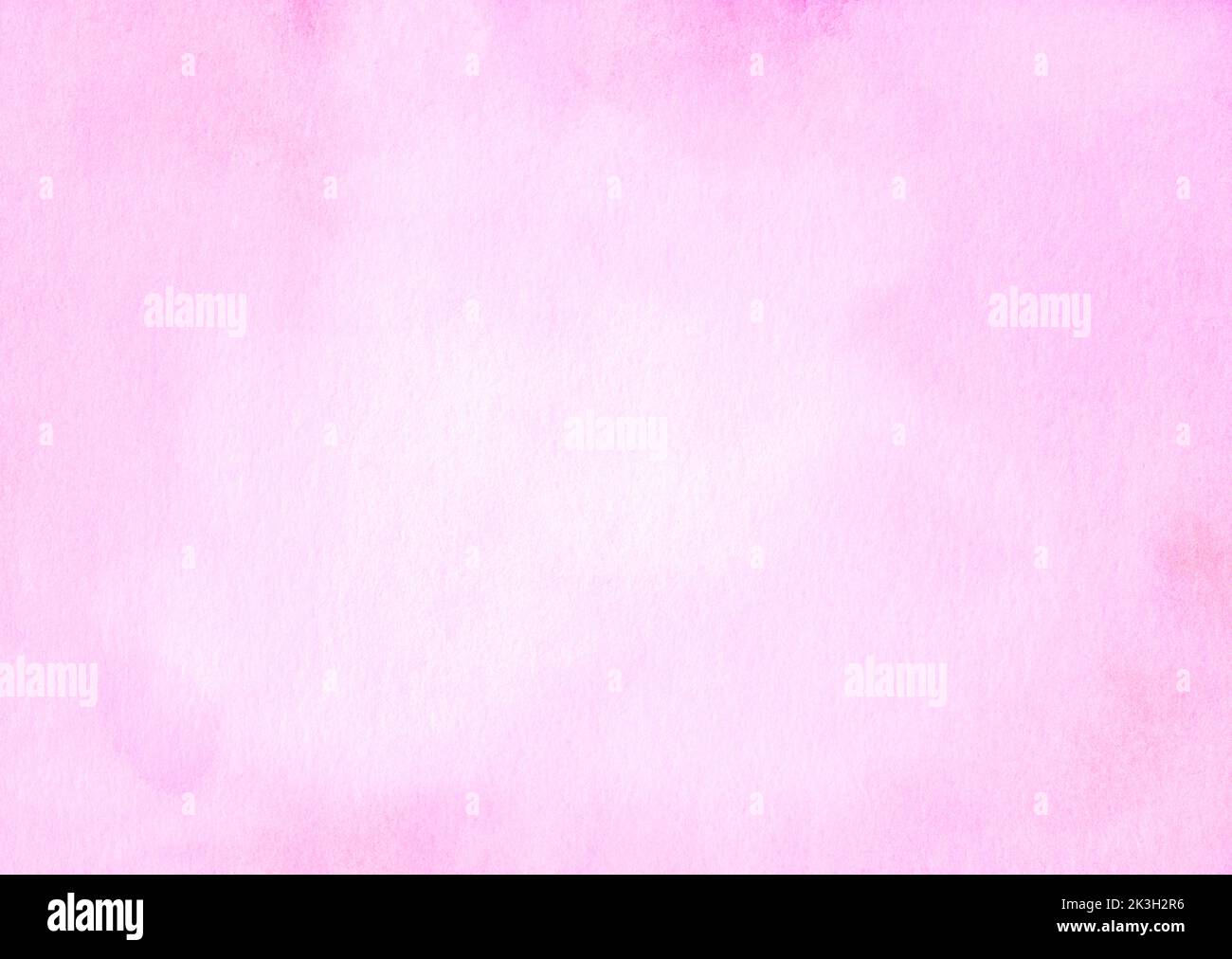 Watercolor light pink background with space for text. Stains on paper ...