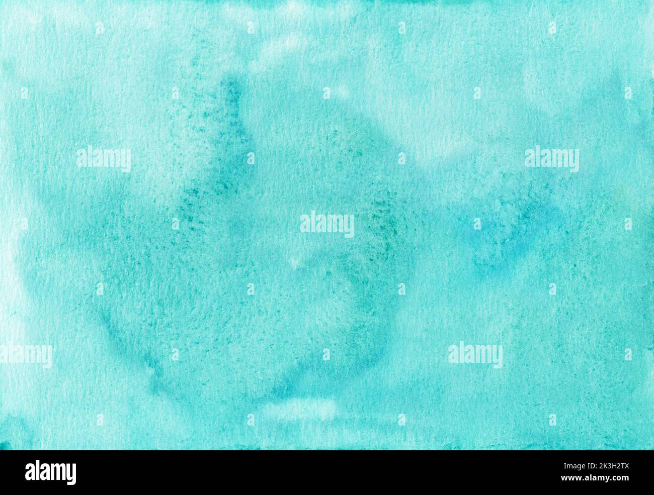 Watercolor light cyan blue background painting Stock Photo - Alamy