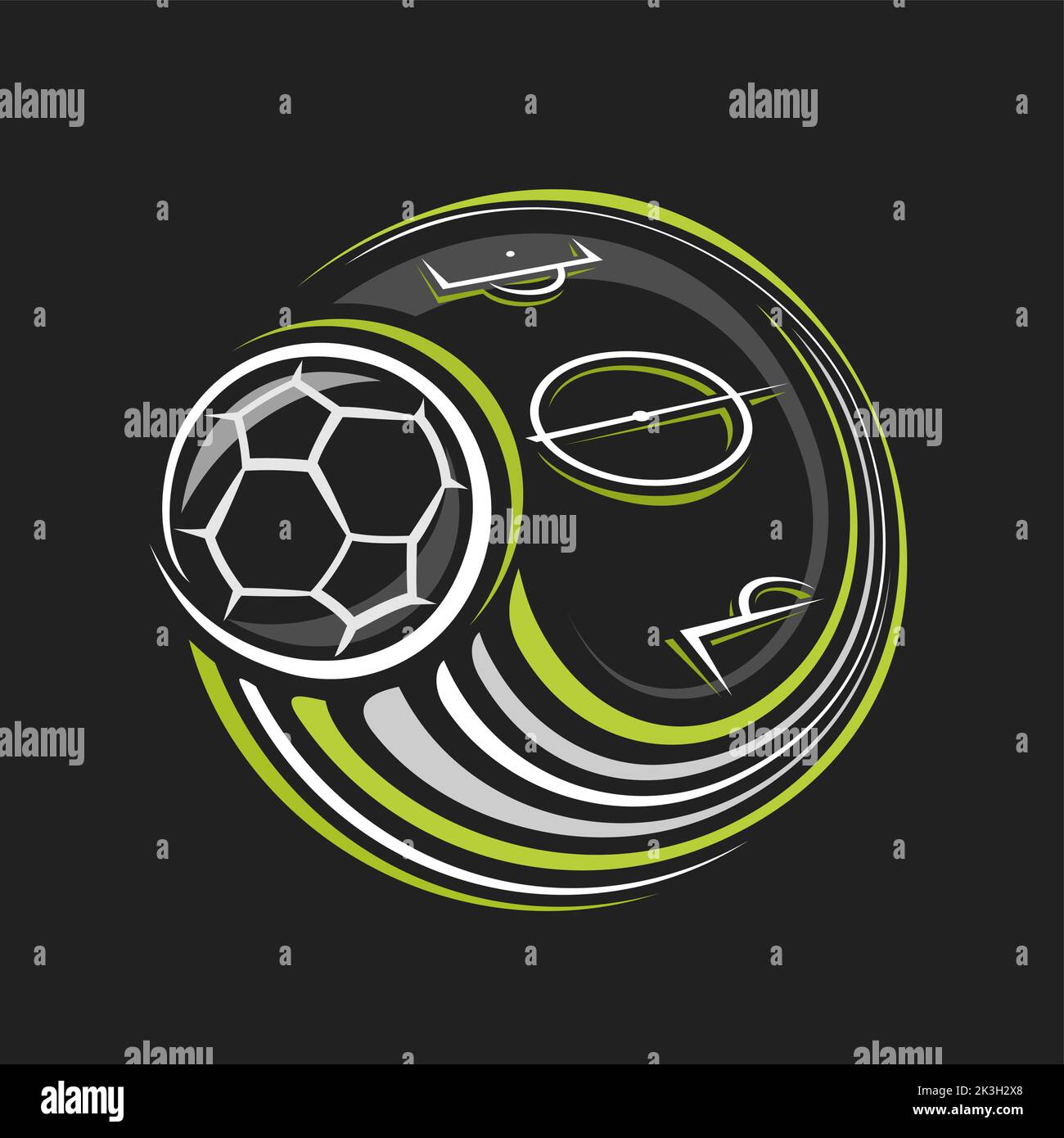 Vector logo for Football Sport, isolated modern emblem with ...