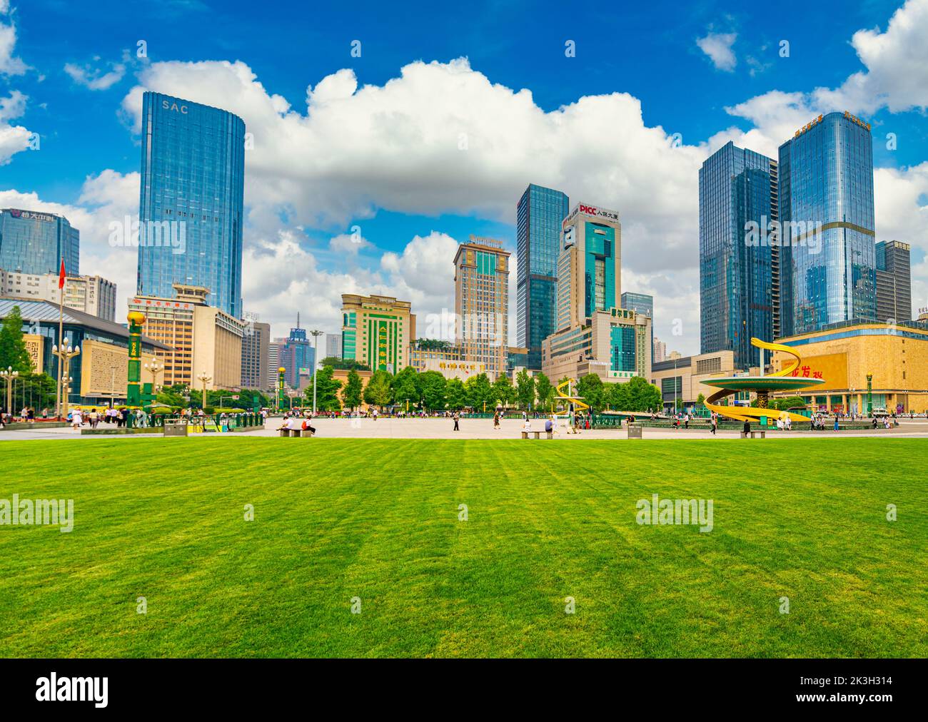 Tianfu Square, Chengdu, Sichuan, China Stock Photo - Alamy