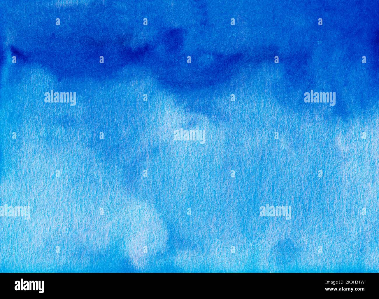 Watercolor deep blue gradient background hand painted Stock Photo - Alamy